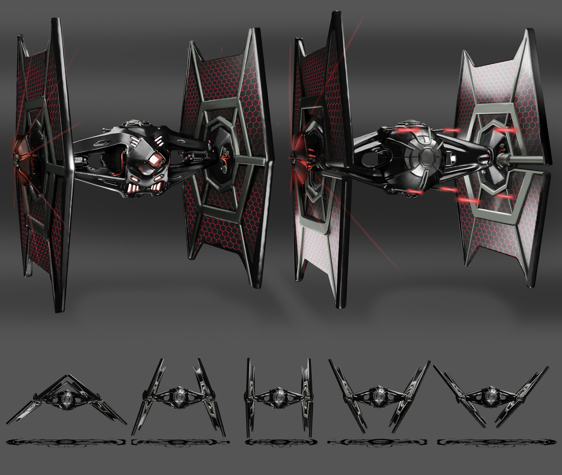 Nicolas Lachance-Brais - Focal point School art contest: TIE fighter ...