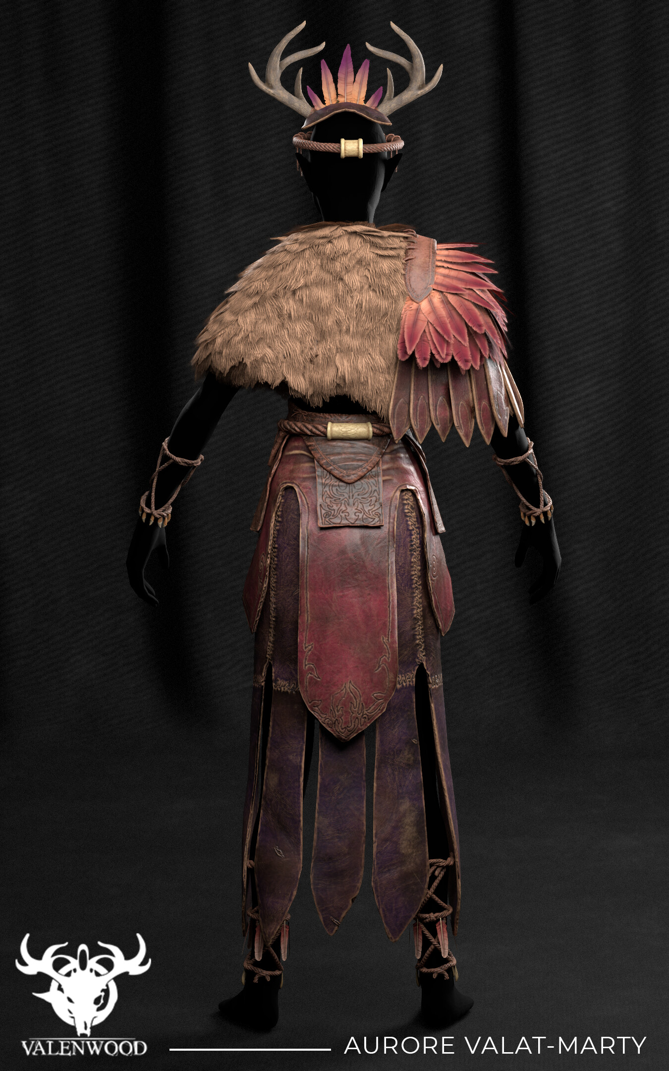 Aurore Valat-Marty - Tribal Treethane Outfit - Beyond Skyrim Valenwood