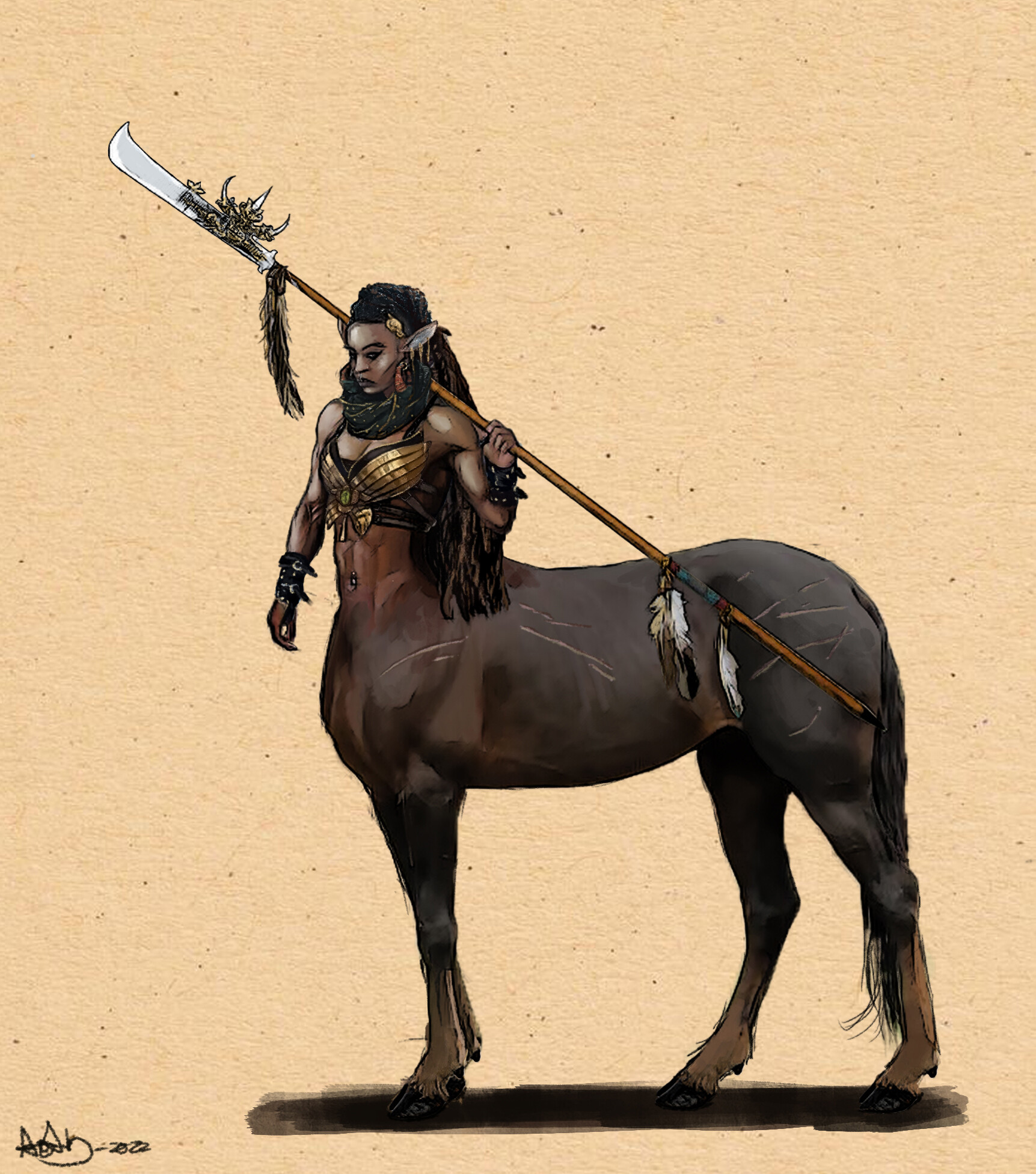 ArtStation - The Warrior Centaur