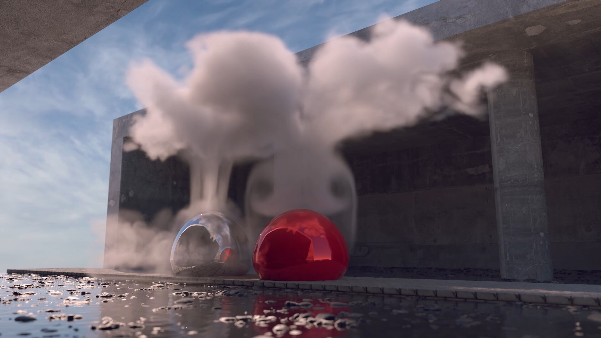 ArtStation - Falling Spheres