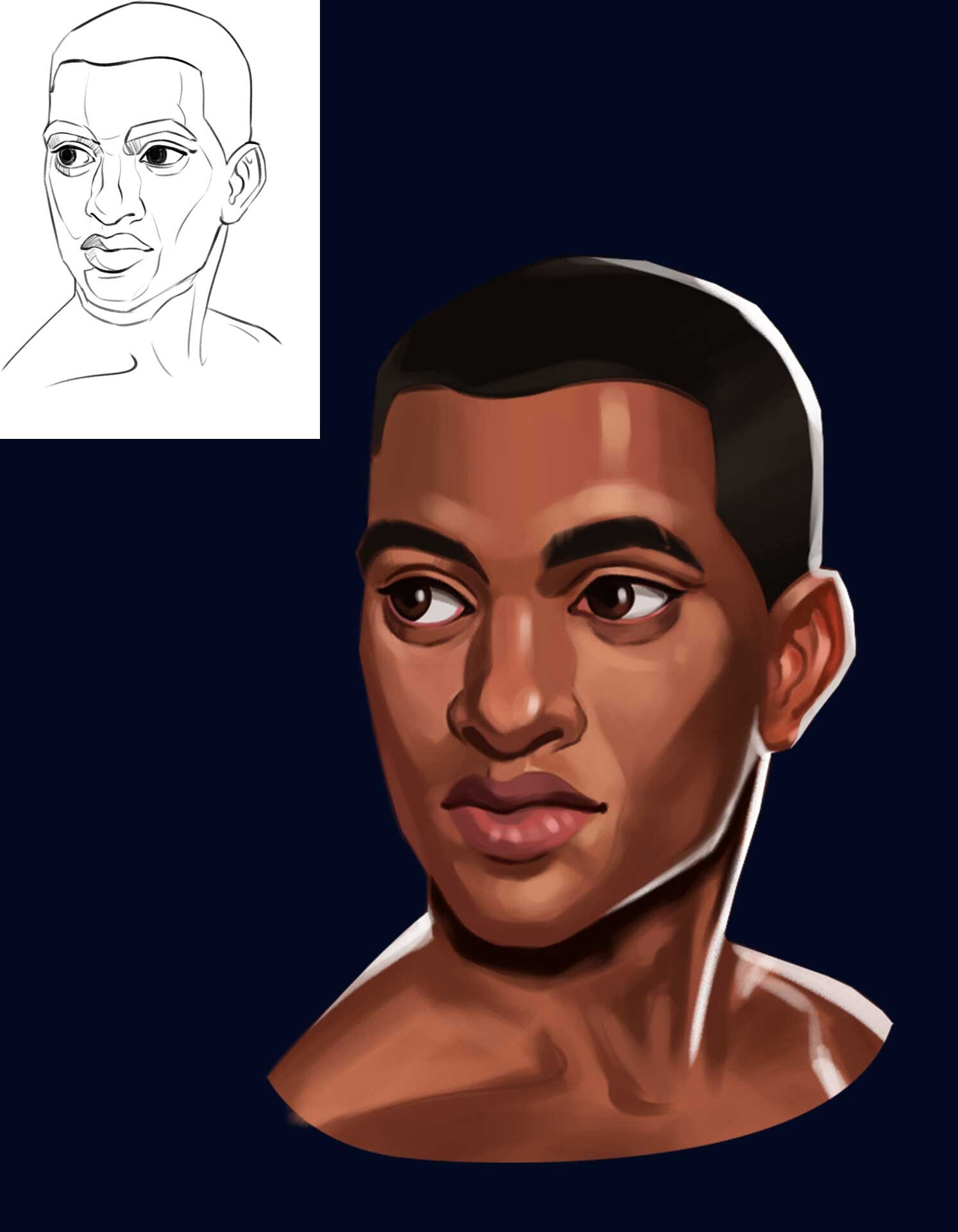 ArtStation - Head study practice