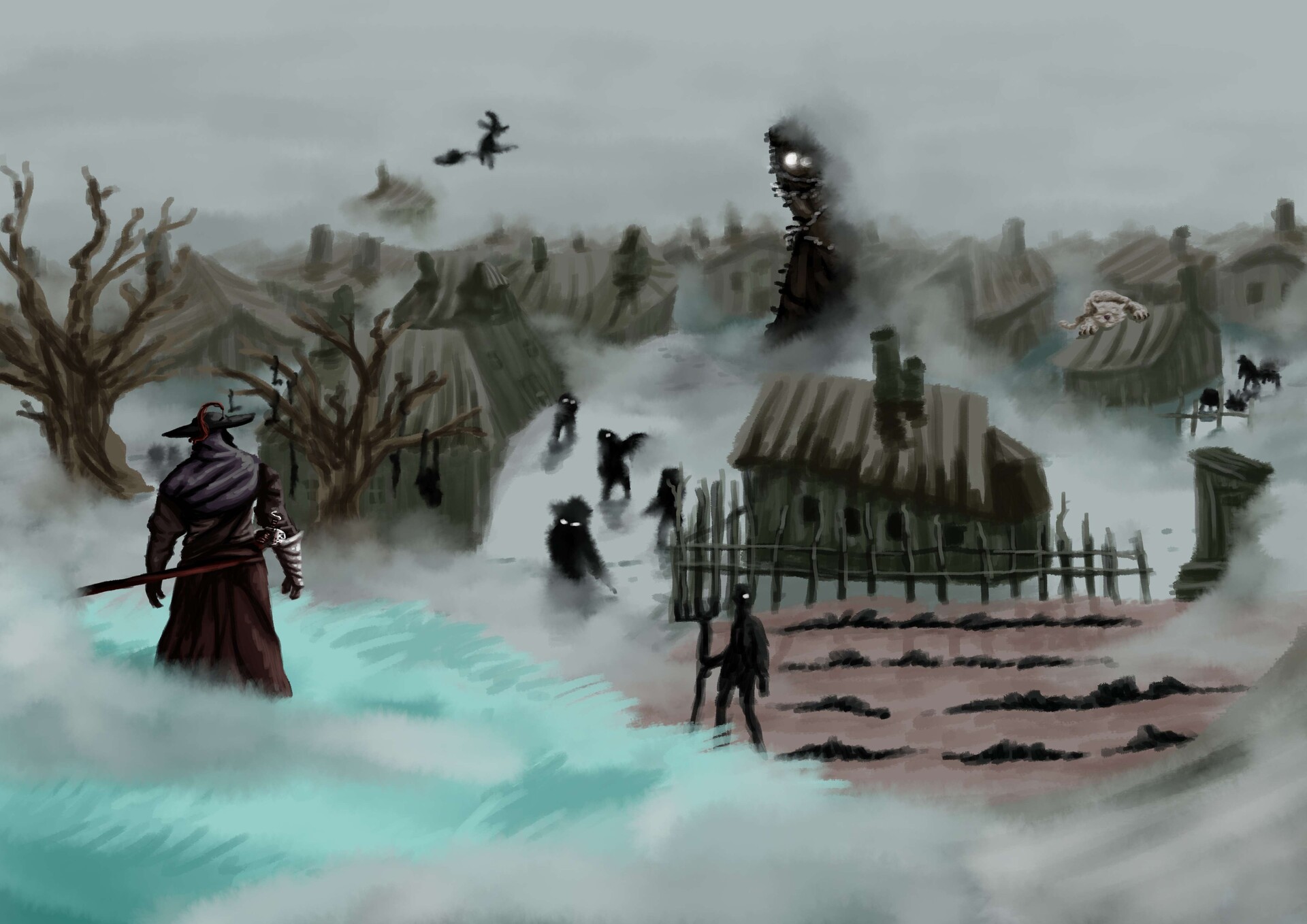 ArtStation - Mist village