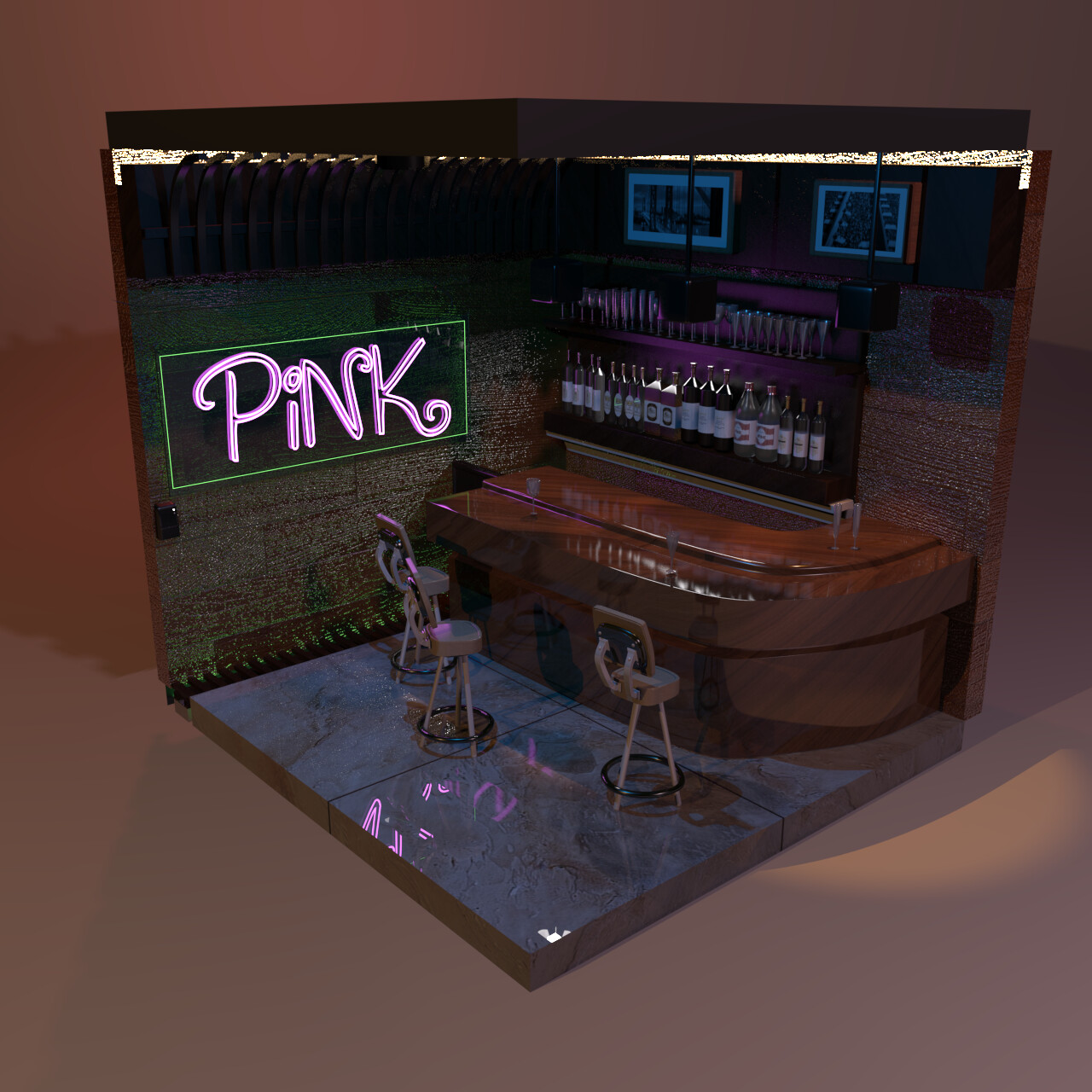 ArtStation - Pink Bar