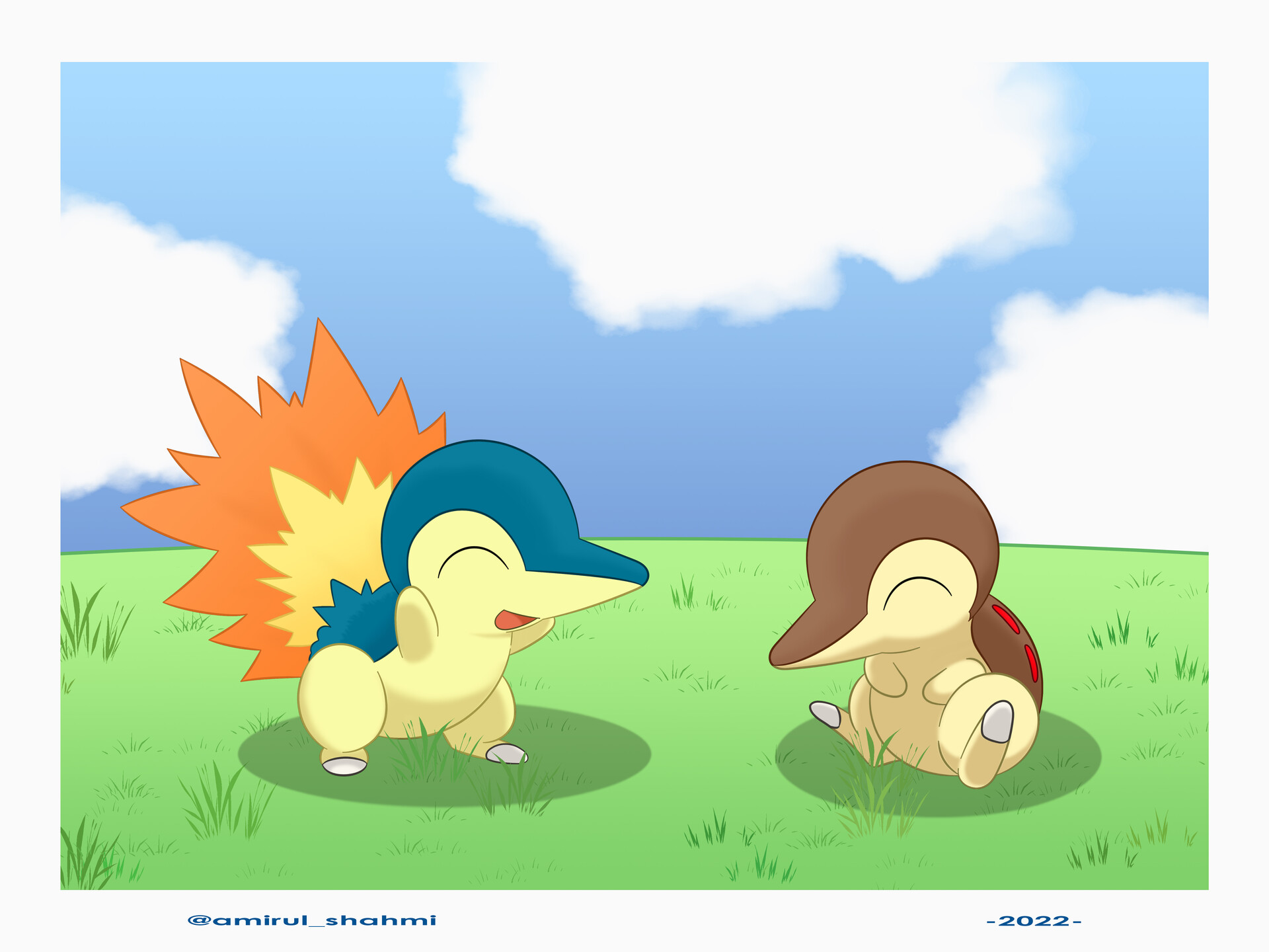 Artstation Cyndaquil Pokémon Fan Work