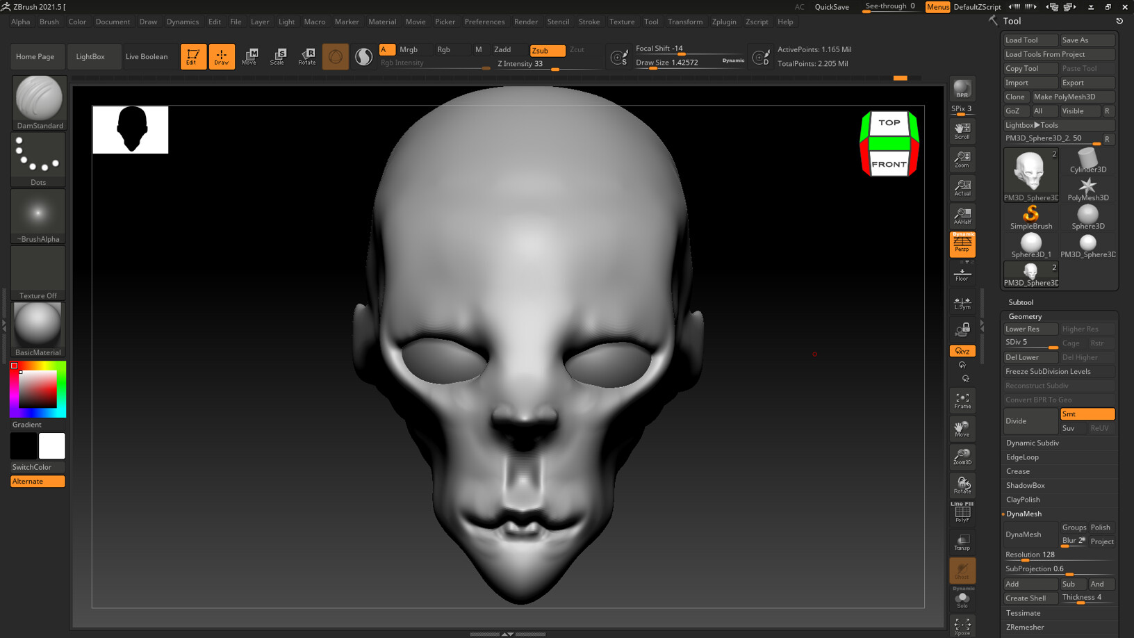 ArtStation - One of my first attempts at making a human head