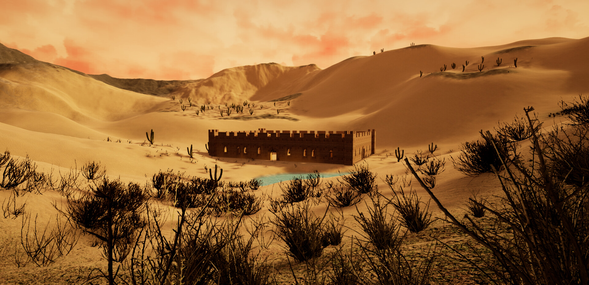 ArtStation - Desertic Town Environment