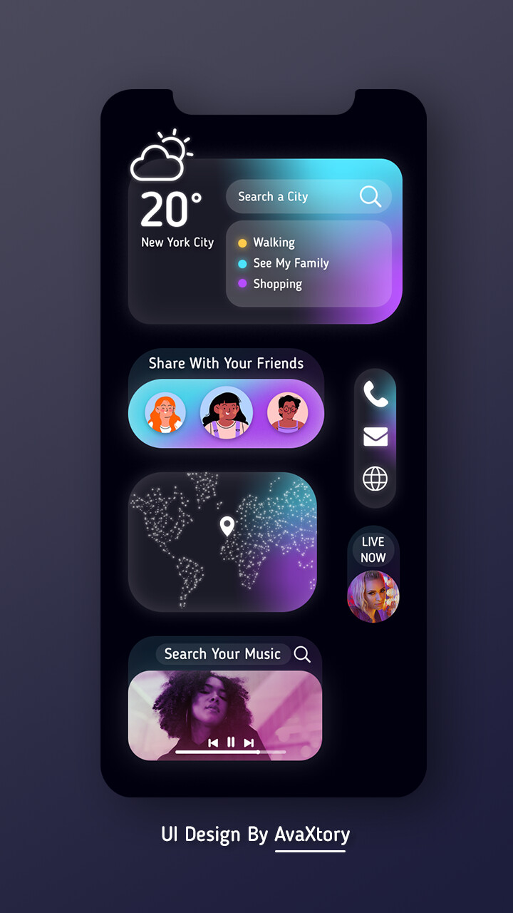 ArtStation - UI Design By AvaXtory