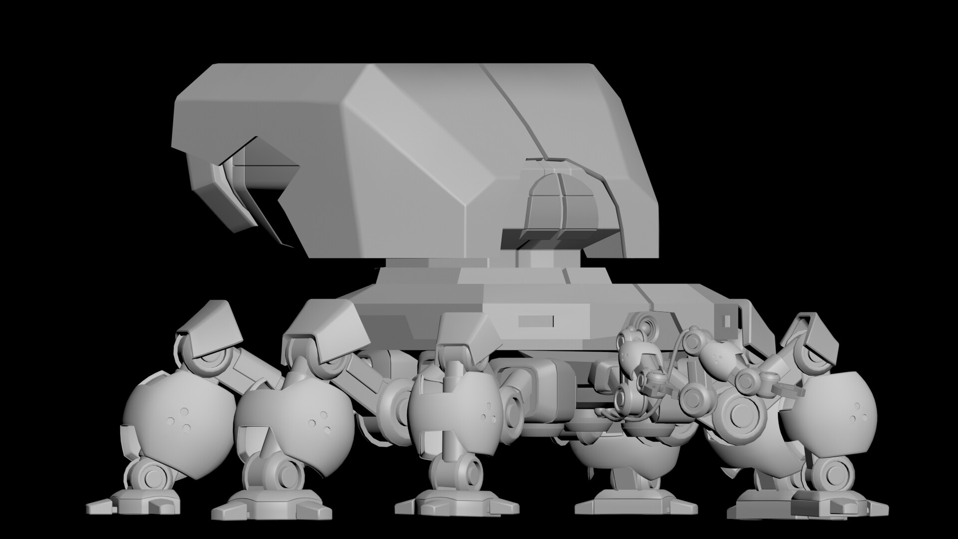 ArtStation - 3ds max simple robot