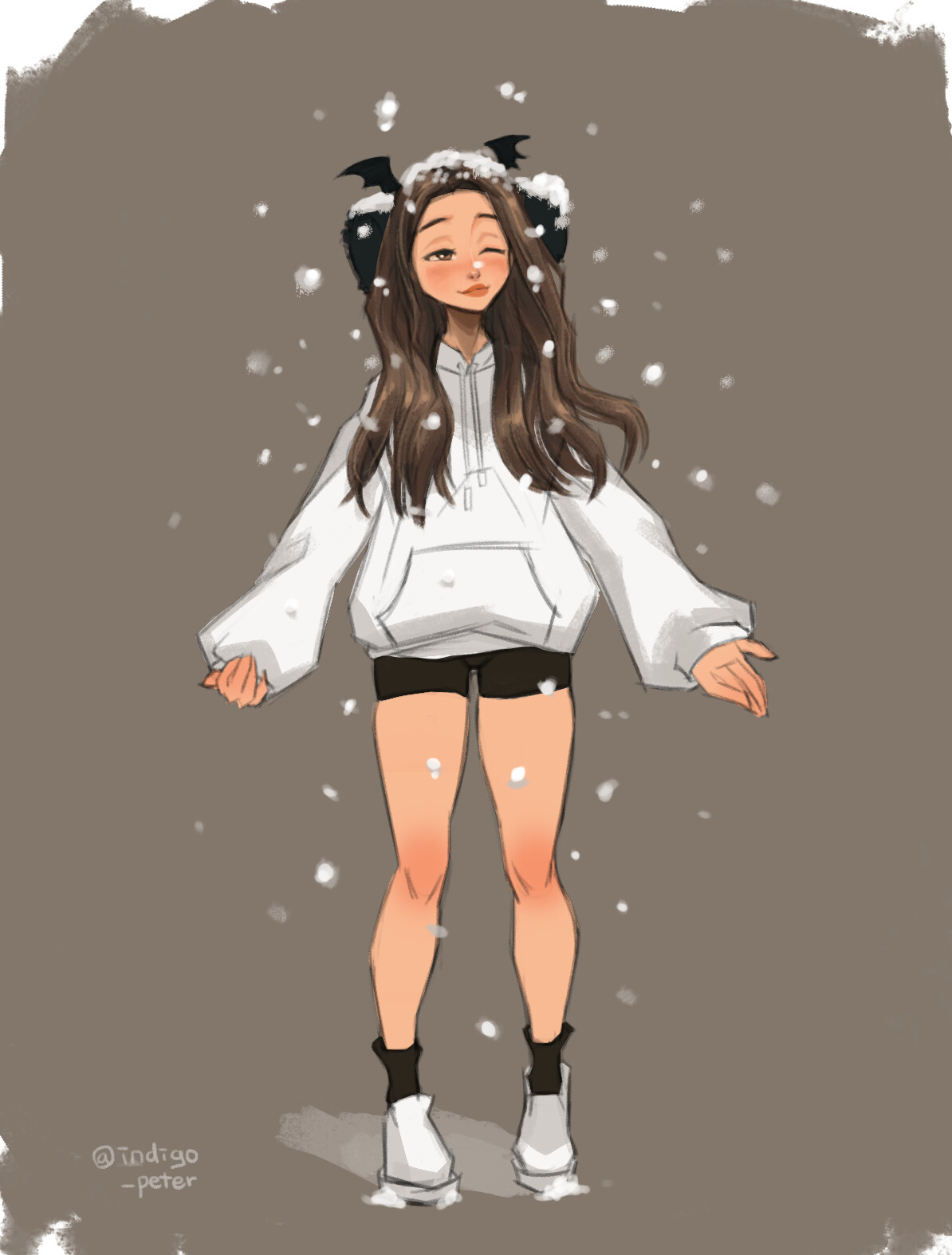 ArtStation - girl in snow