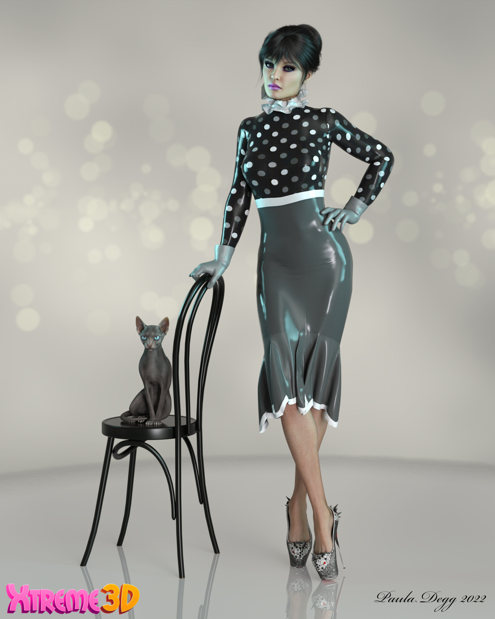 Xtreme3D Studio - Distinction Latex Outfit G8F by Alexaana