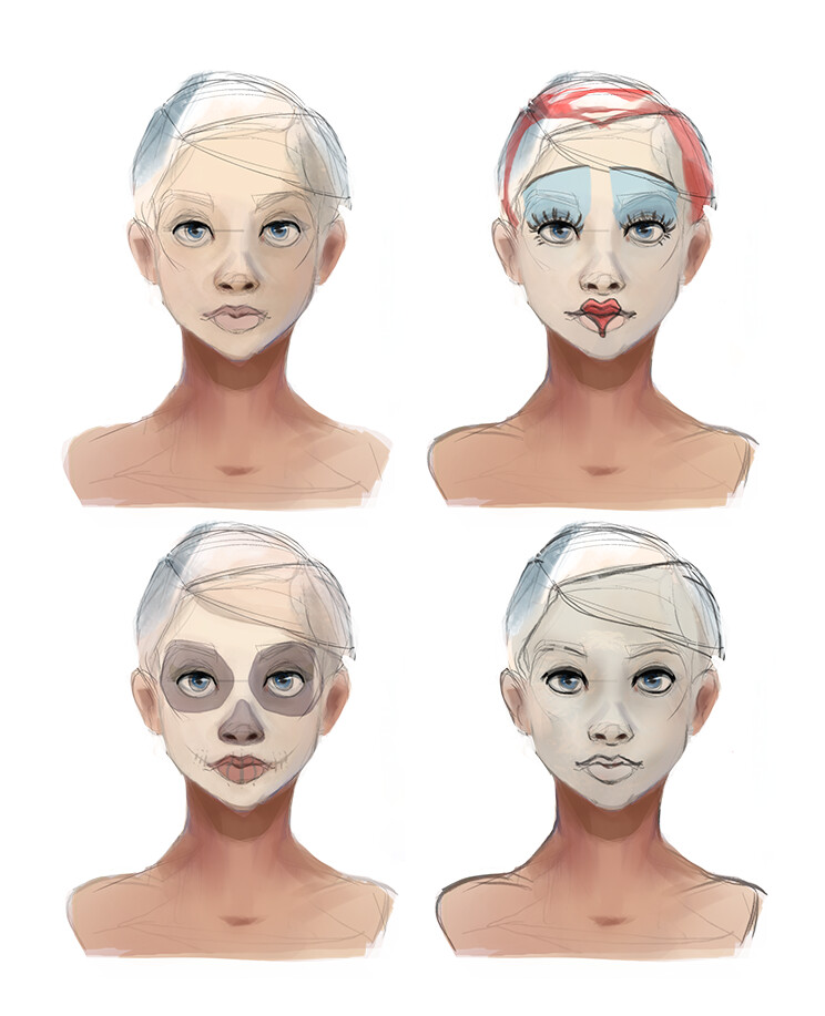 ArtStation - Different kinds of makeup