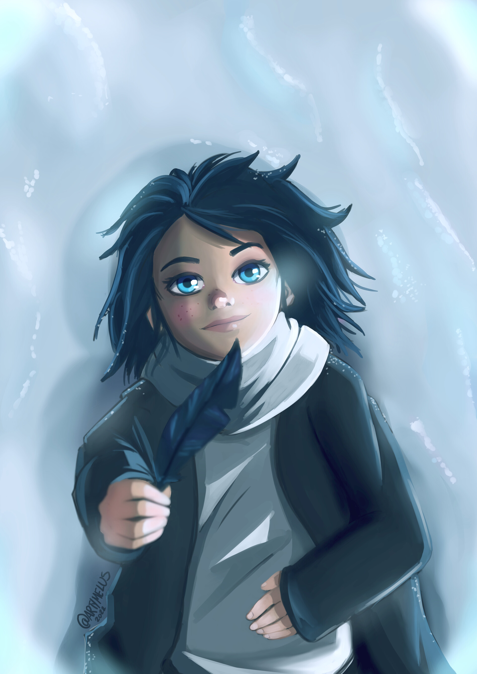 ArtStation - Angel with a feather