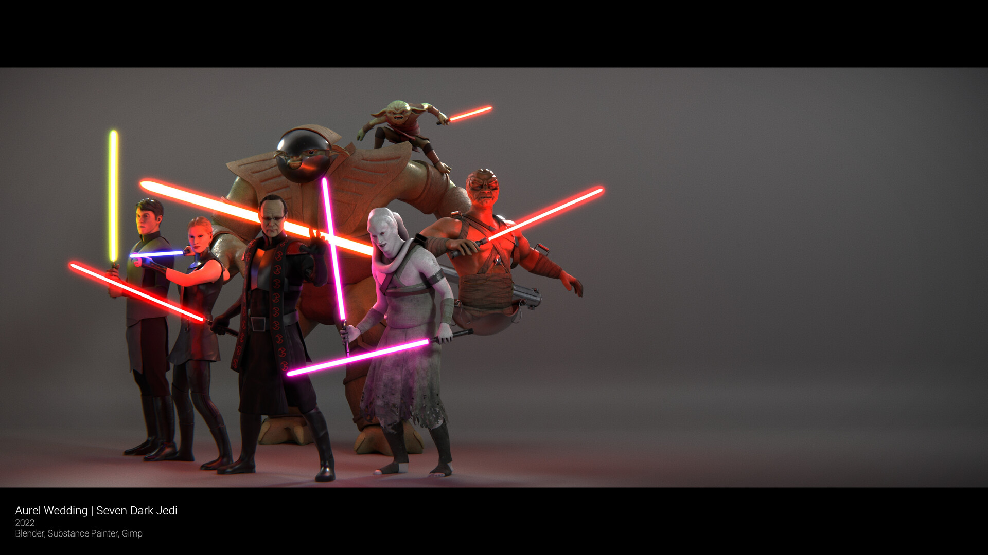 ArtStation - Seven Dark Jedi