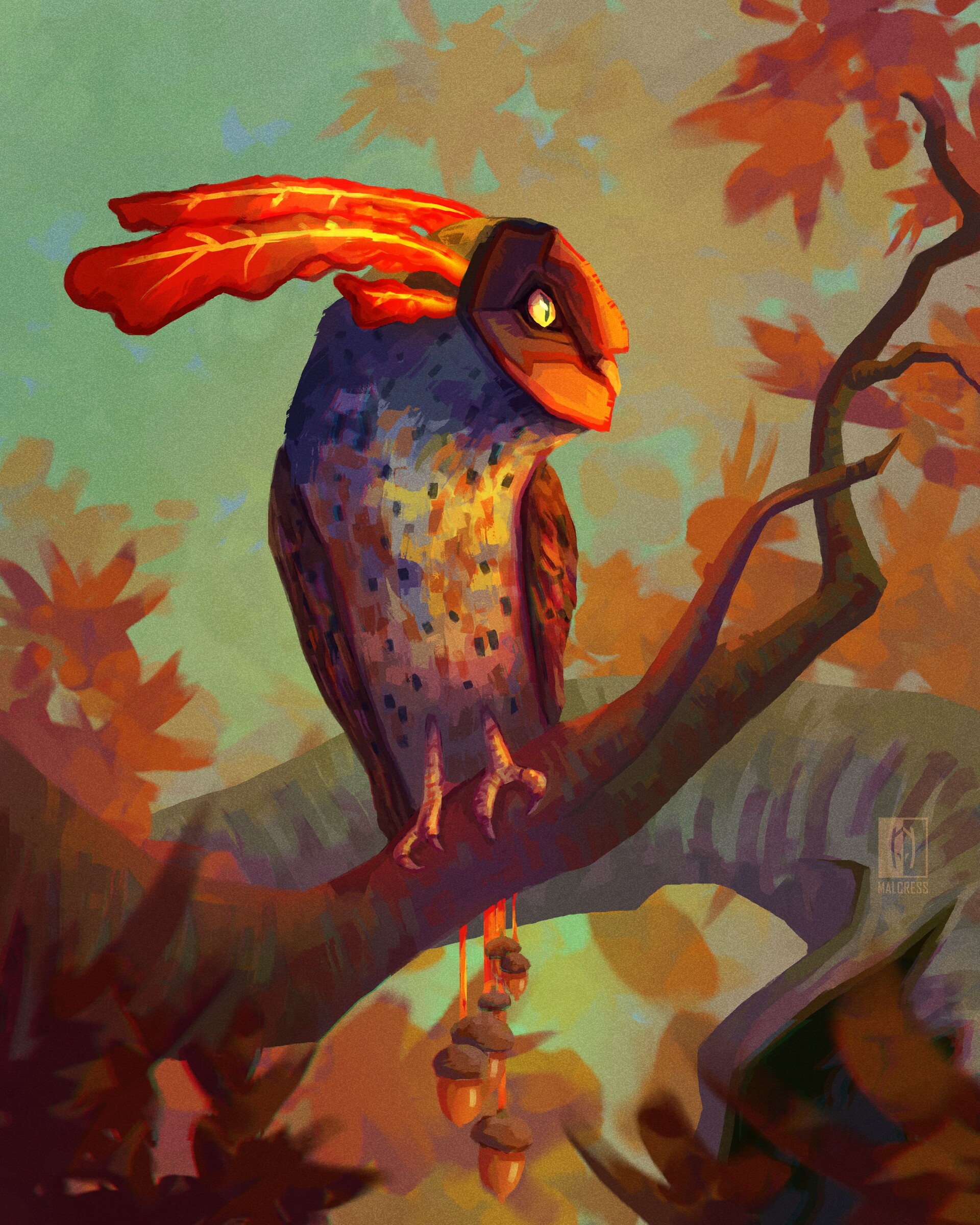 ArtStation - Autumn Spirits (creature design + illustrations)
