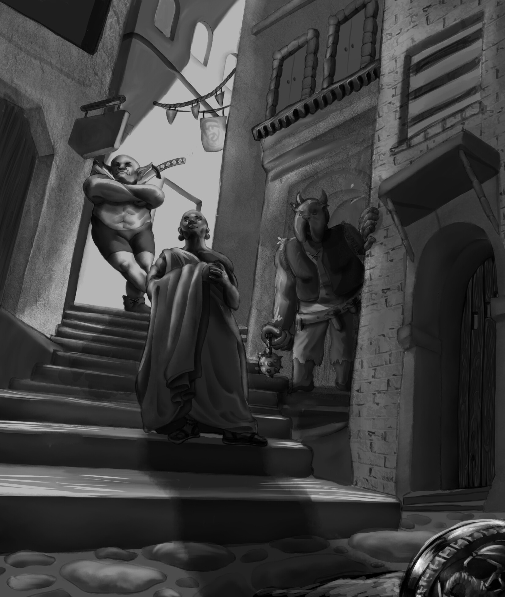 ArtStation - Alleyway Encounter