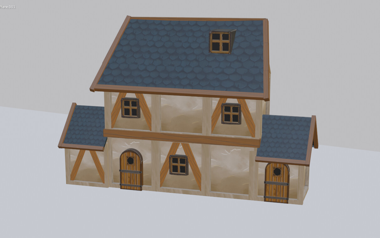 ArtStation - Stylized Medieval House