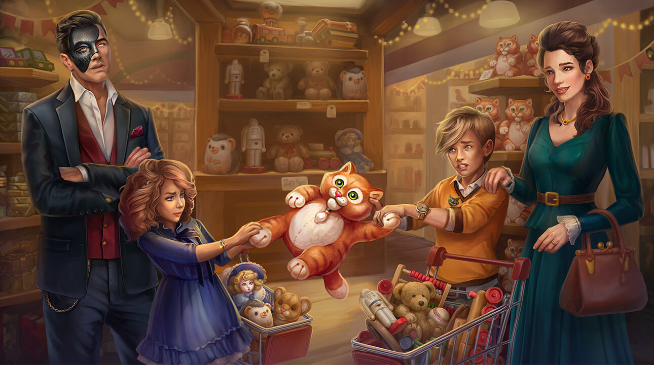 ArtStation - Illustrations for Mystery Manor project |Game Insight|