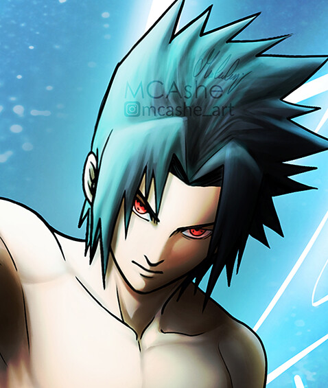 sasuke kirin drawing
