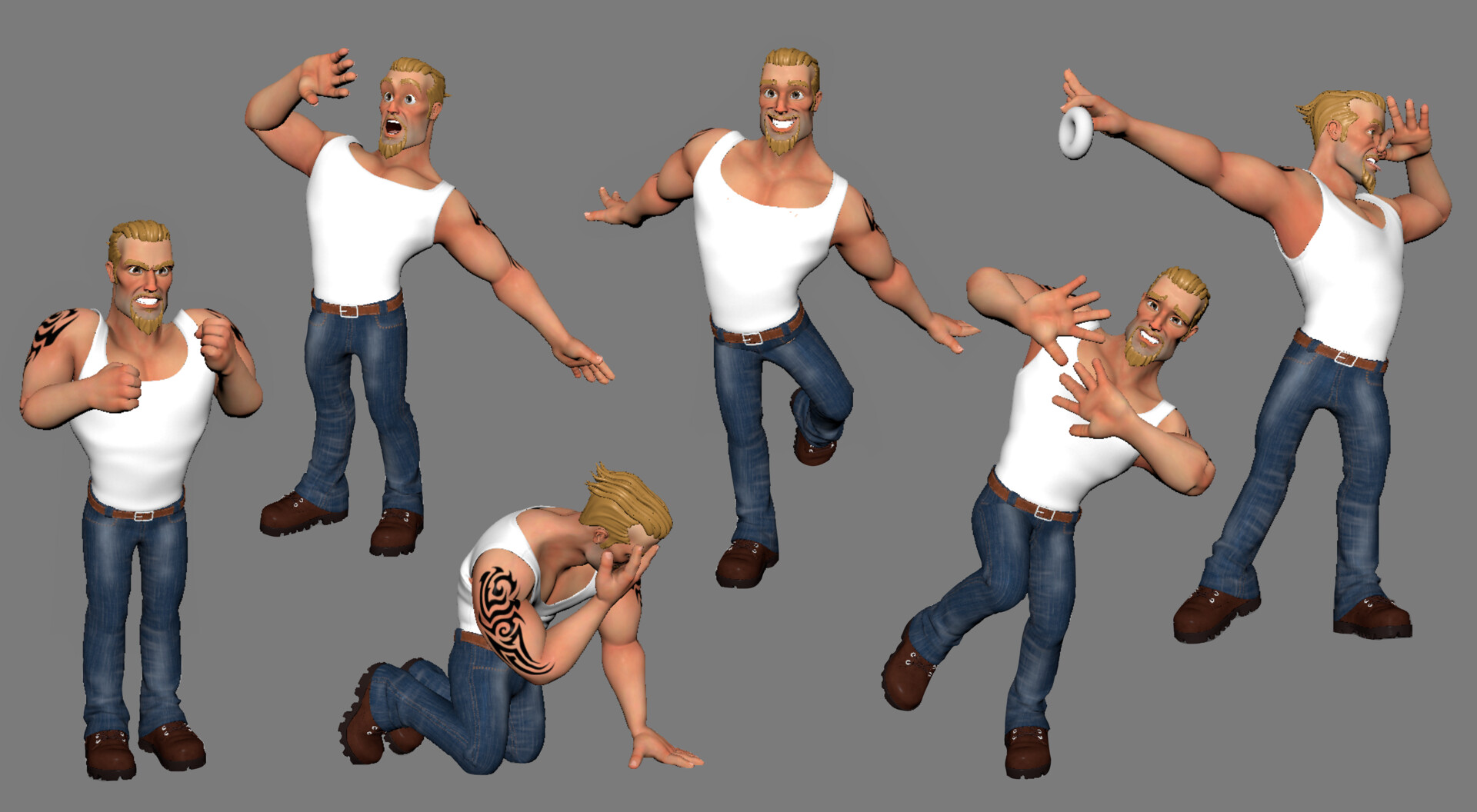 ArtStation - Emotion Posing for Character Acting