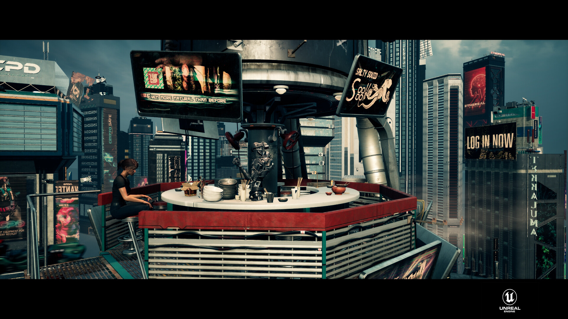 ArtStation - Cyber Sky