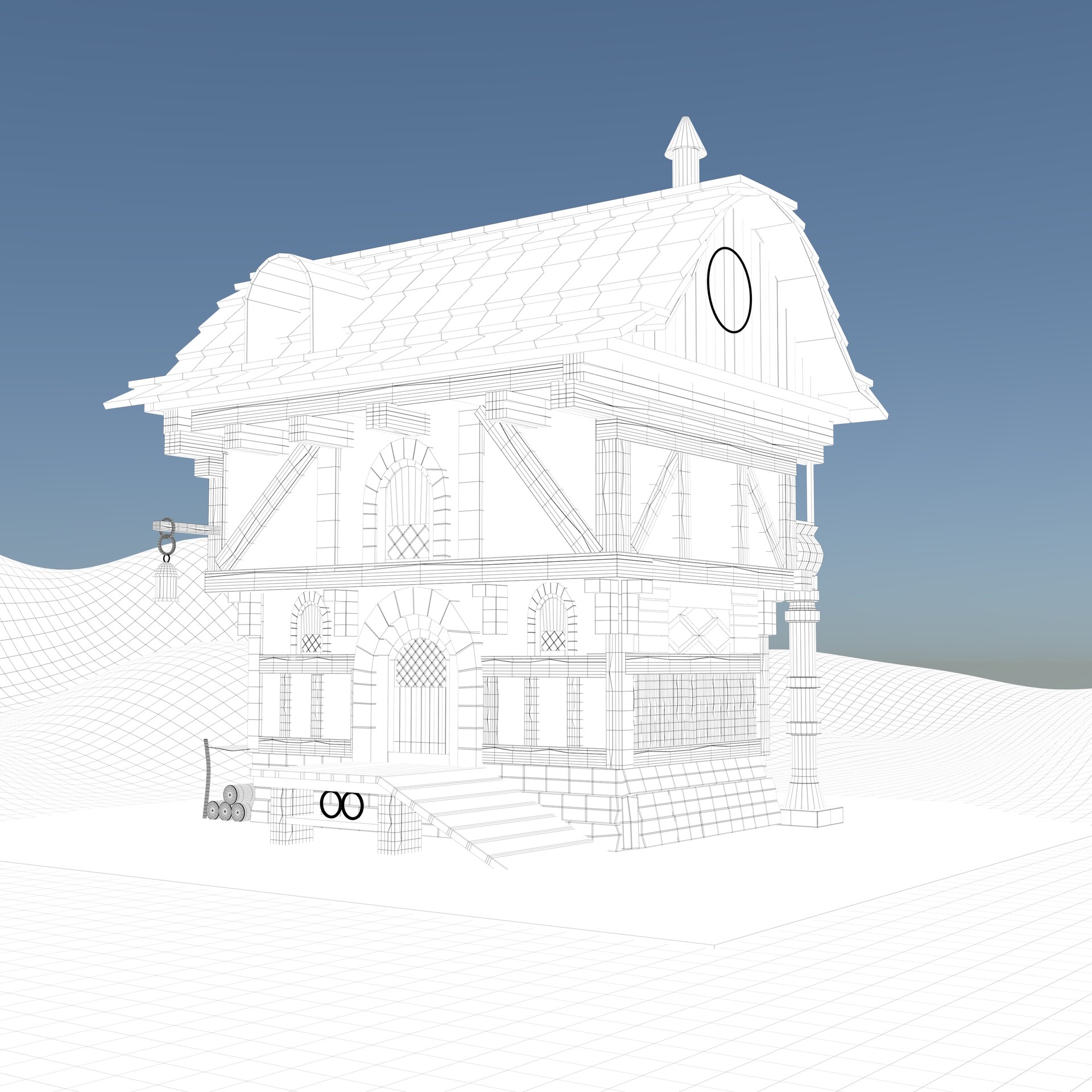 ArtStation - wooden house