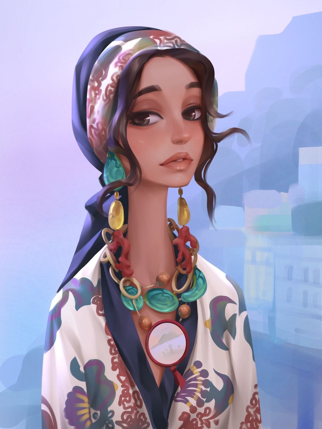 Fan Johnny - girl portrait daily sketch