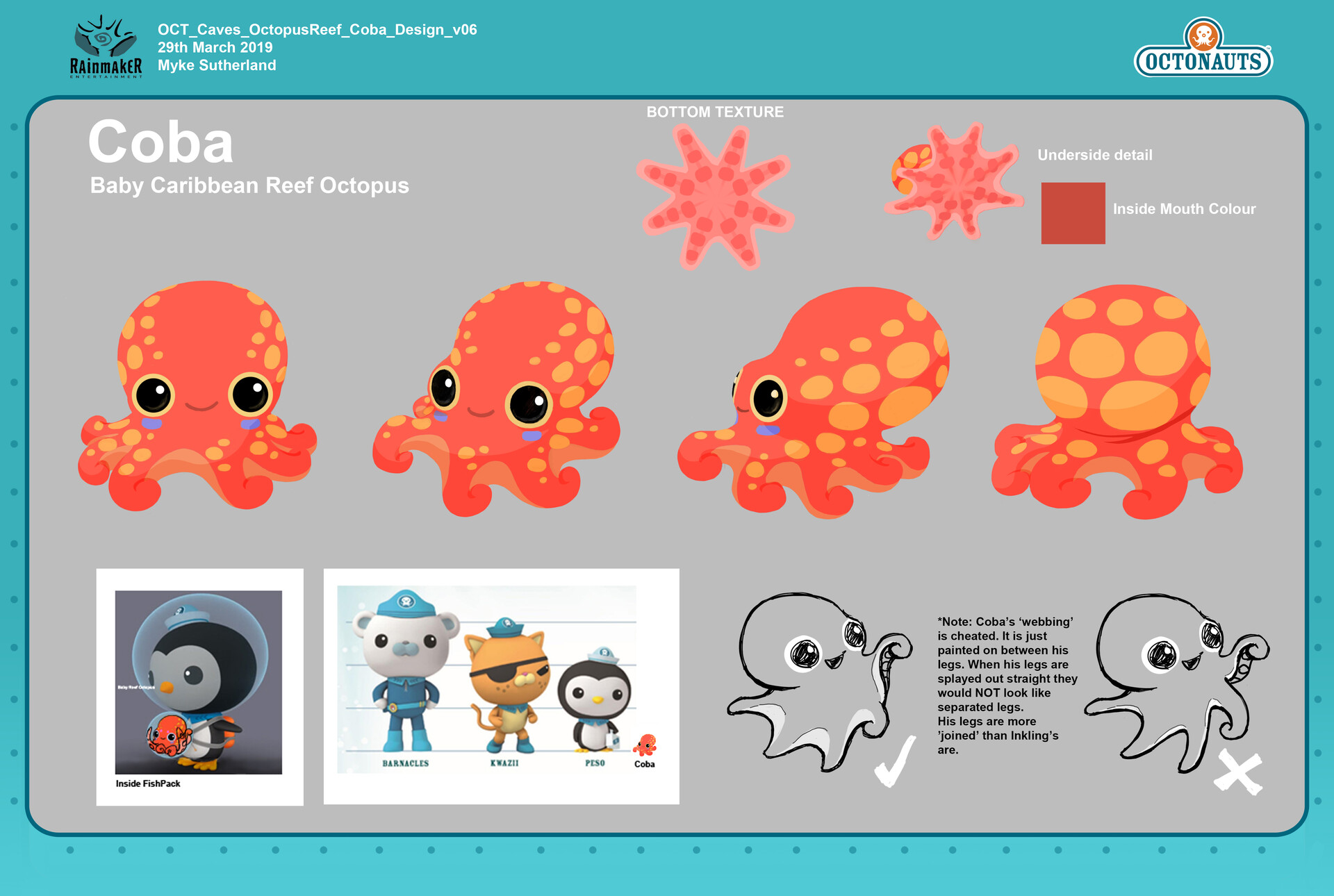 Myke Sutherland - Octanauts Movie ~ 'Caves of Sac Actun'. Coba the baby ...