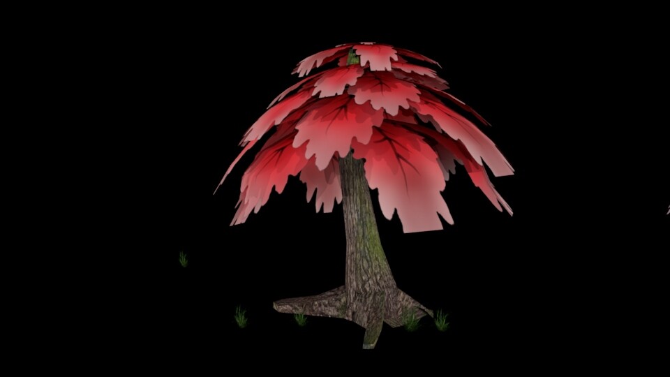 ArtStation - Low Poly tree Alpha