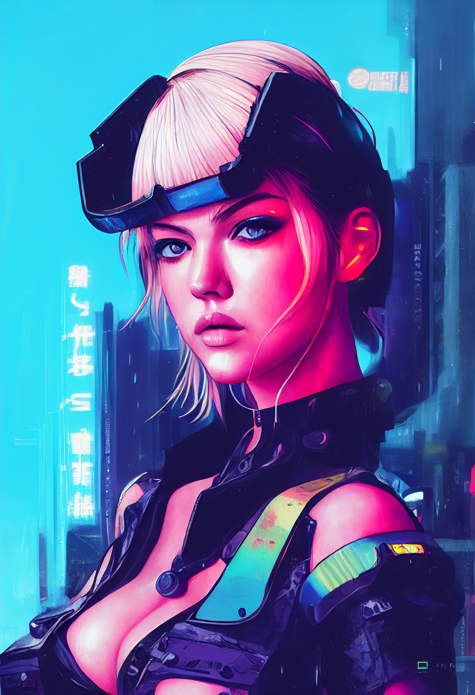 ArtStation - Cyberfeme Portrait