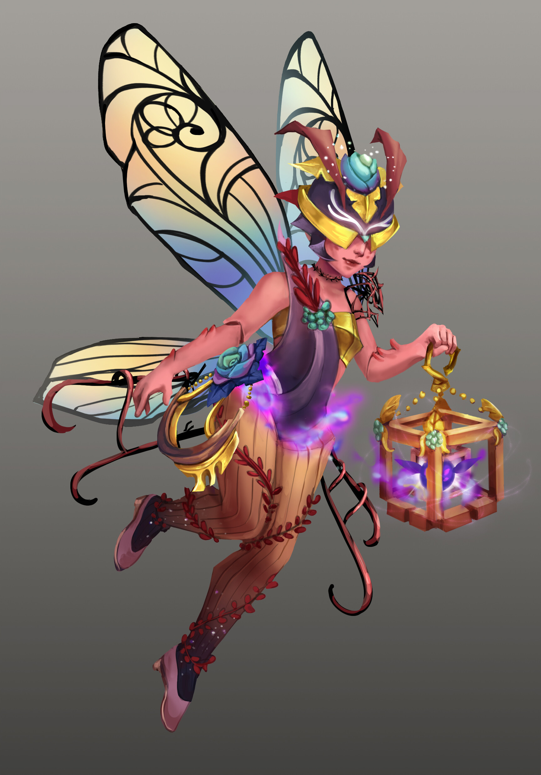 ArtStation - DOTA 2 Dark Willow Fanart Skin Concept Sheet