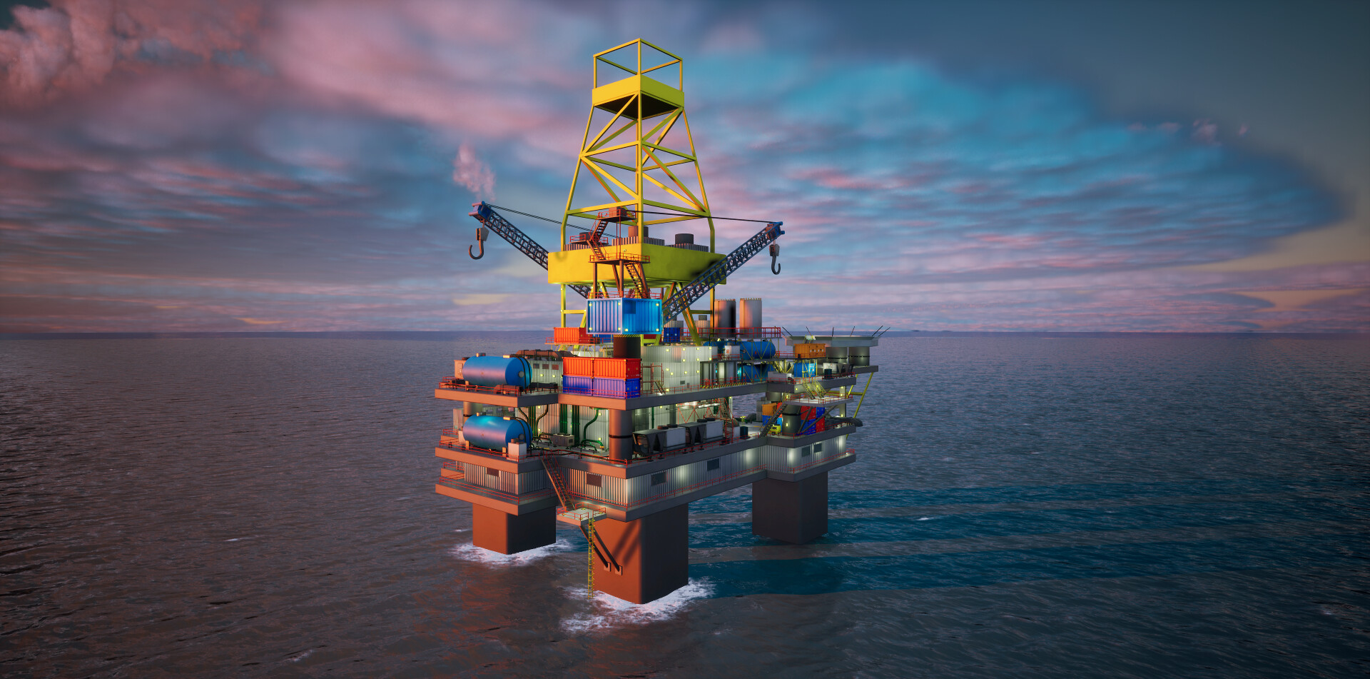 ArtStation - Stylized Oilrig