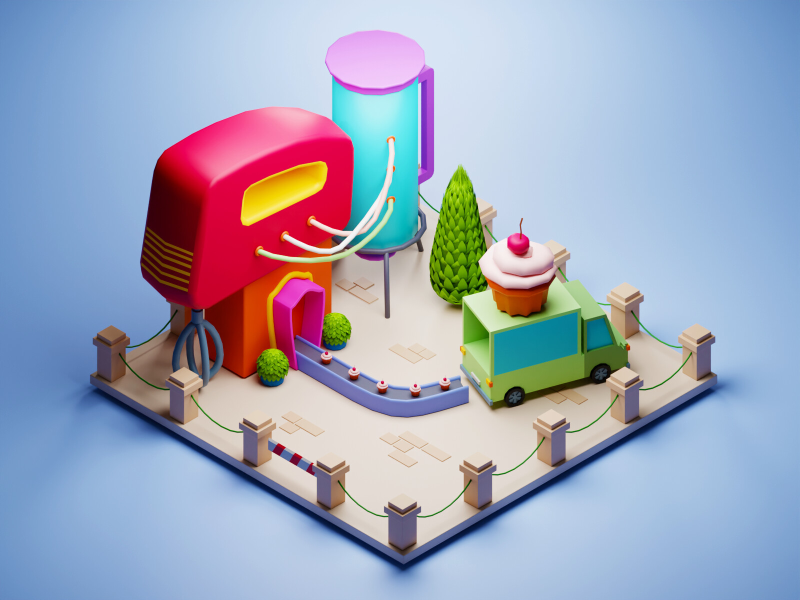 ArtStation - Cupcake Factory