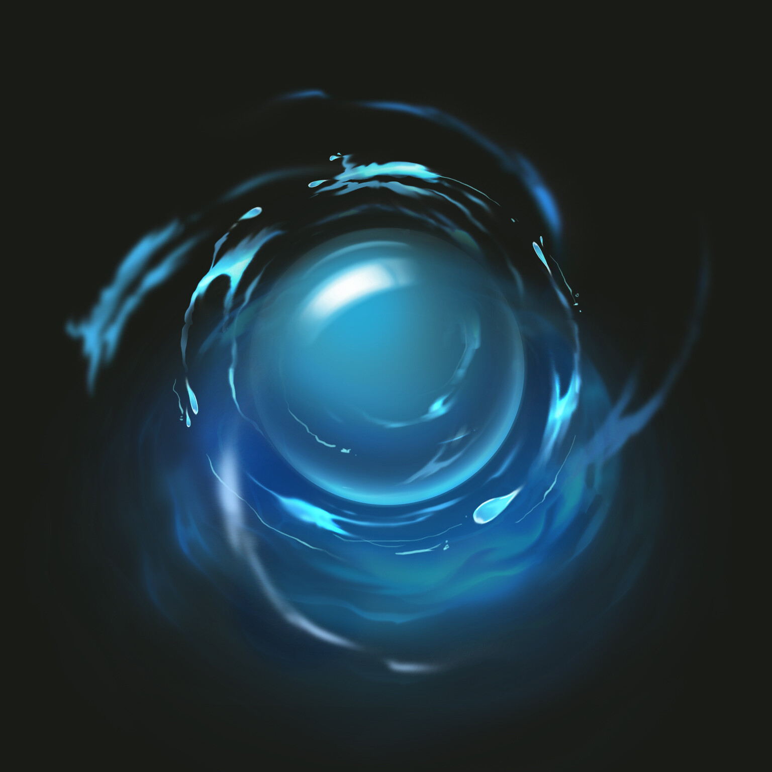 ArtStation - WATER BALL FX CONCEPT DRAWING