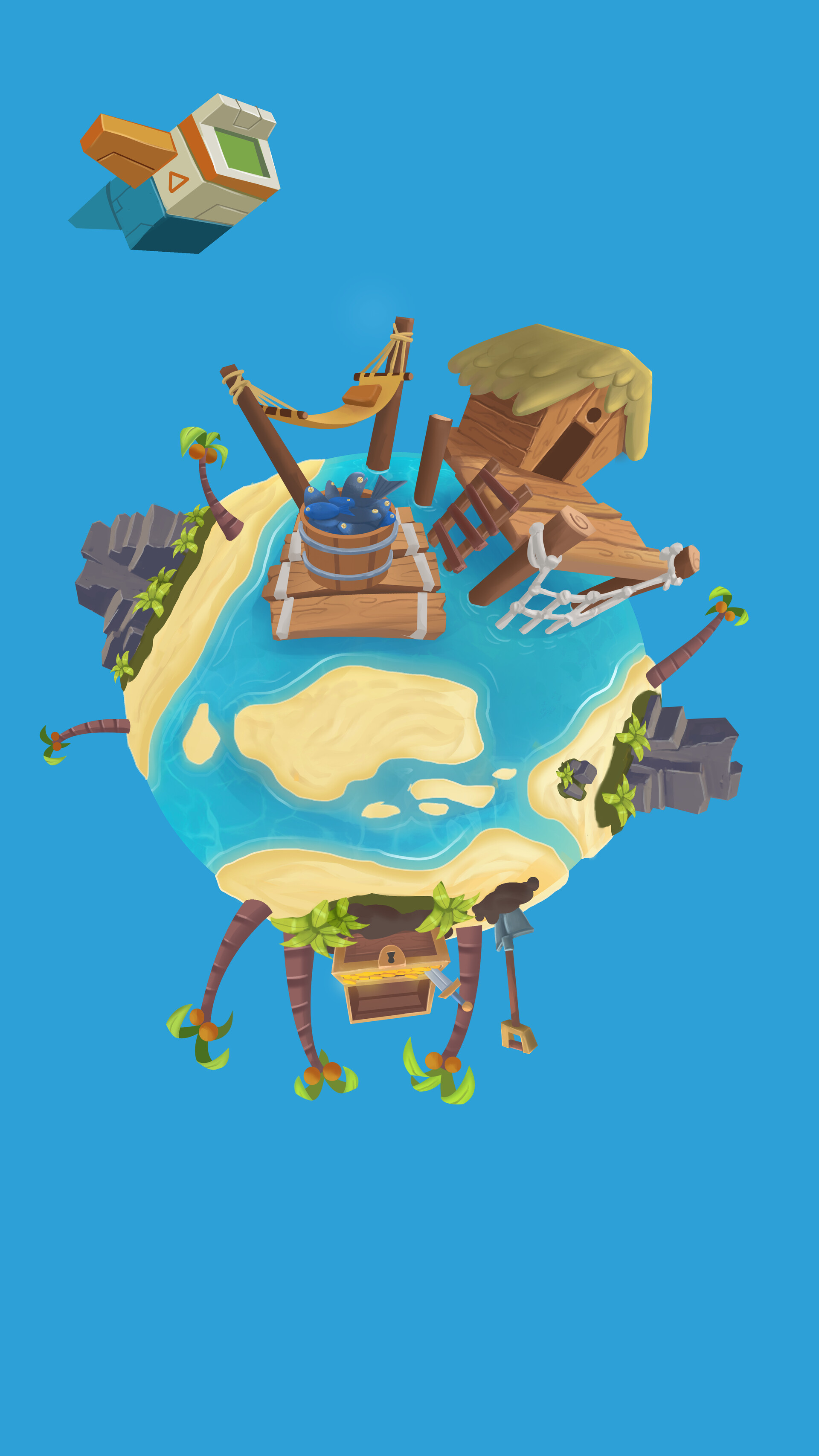 ArtStation - Coinz Space Game