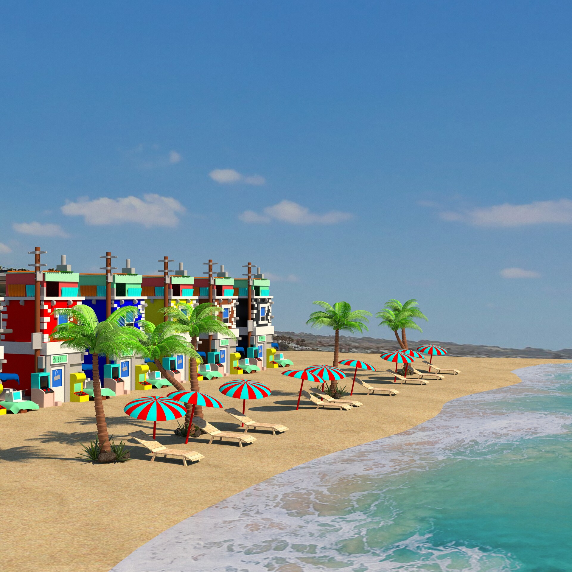 ArtStation - Landscape Modelling in Maya & Texturing in Photoshop