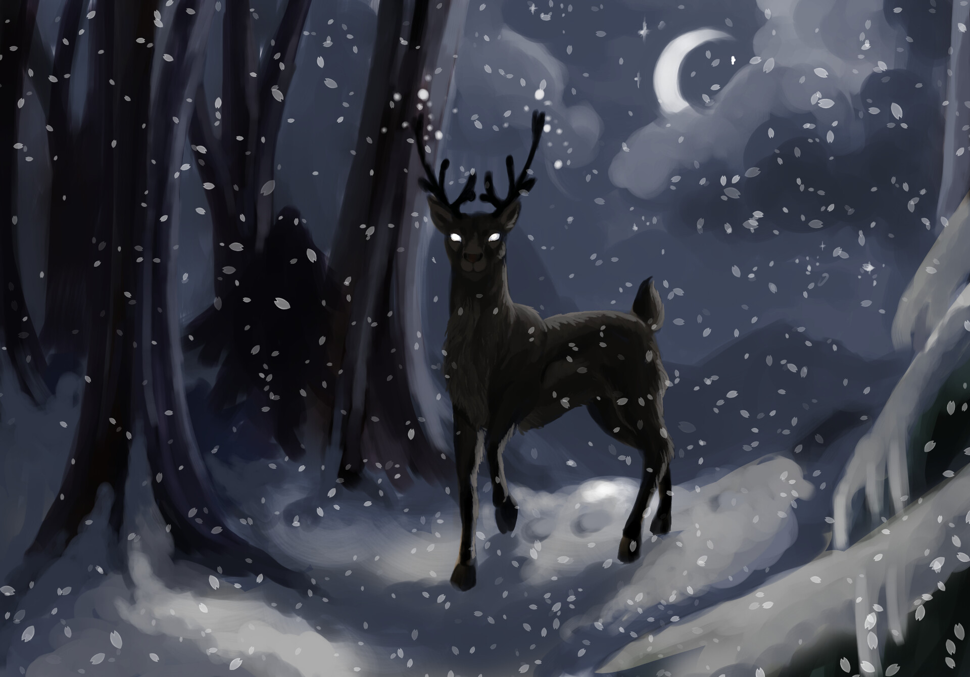 ArtStation - Snowy Night