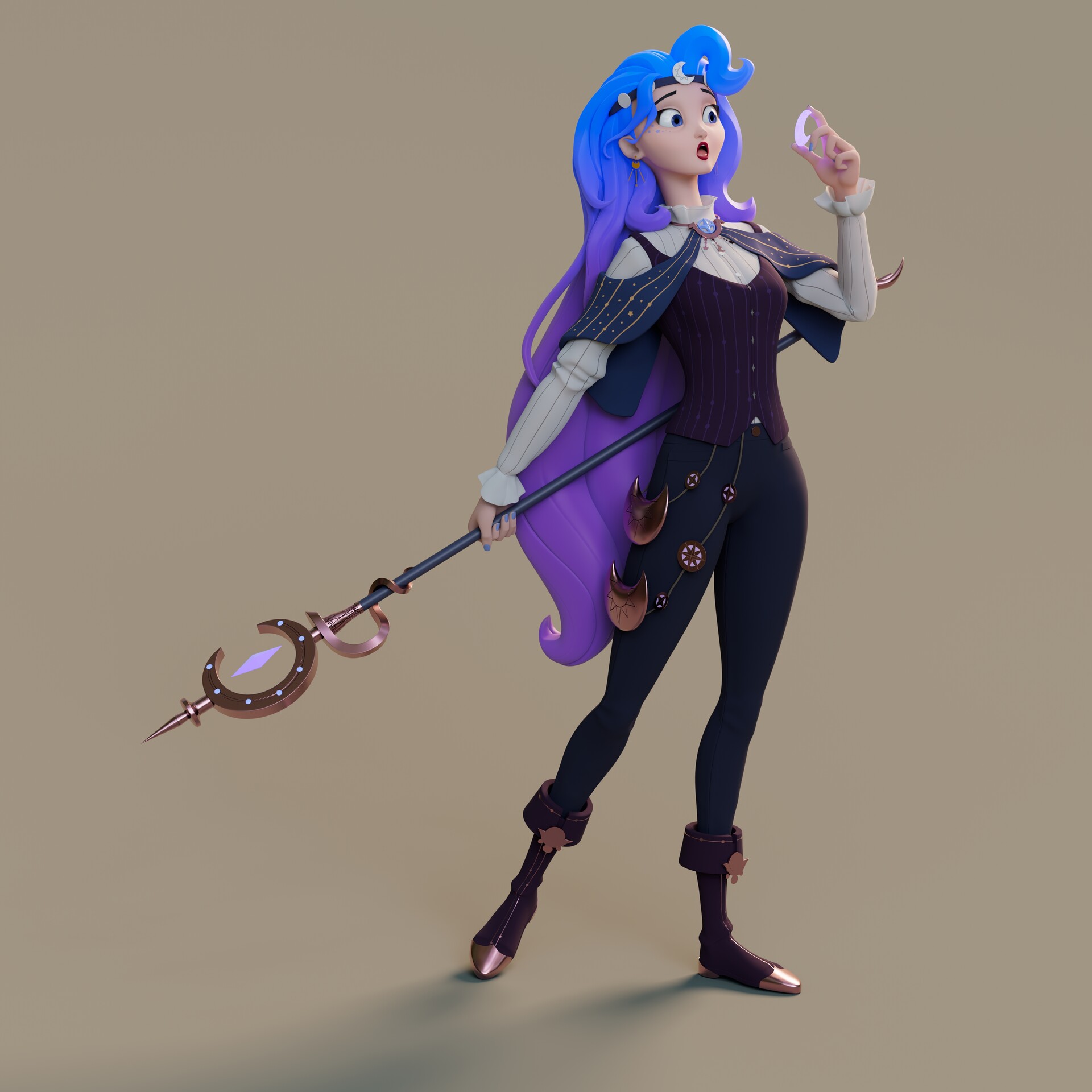 ArtStation - Moon Sorceress (AnimSchool Project)