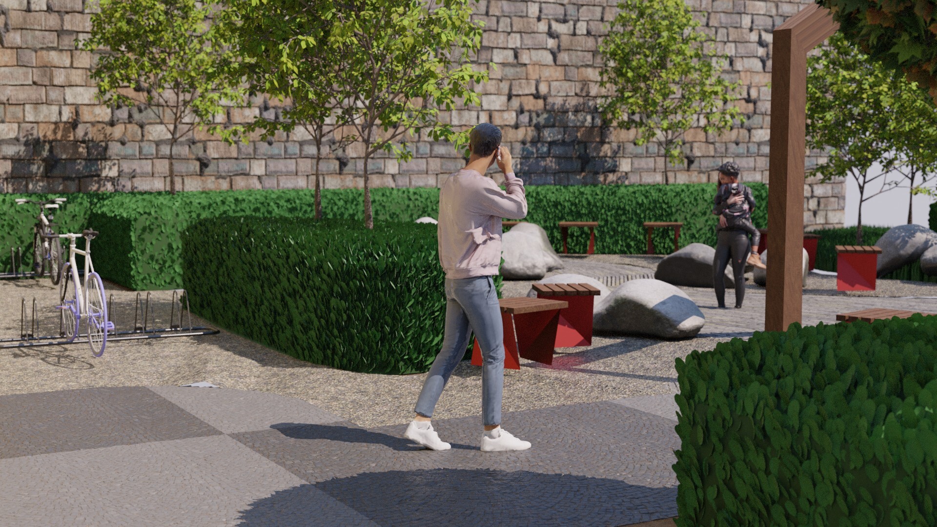 ArtStation - Park at main square