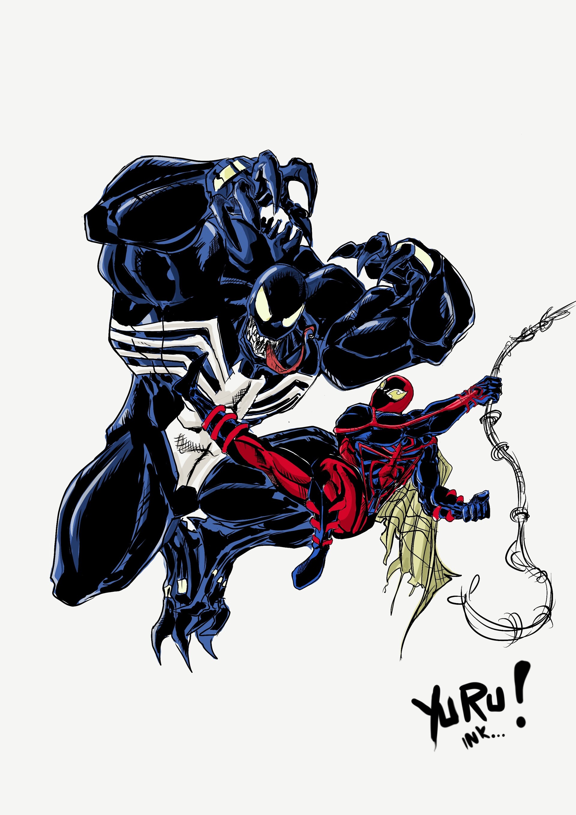 ArtStation - Spiderman Unlimited vs venom