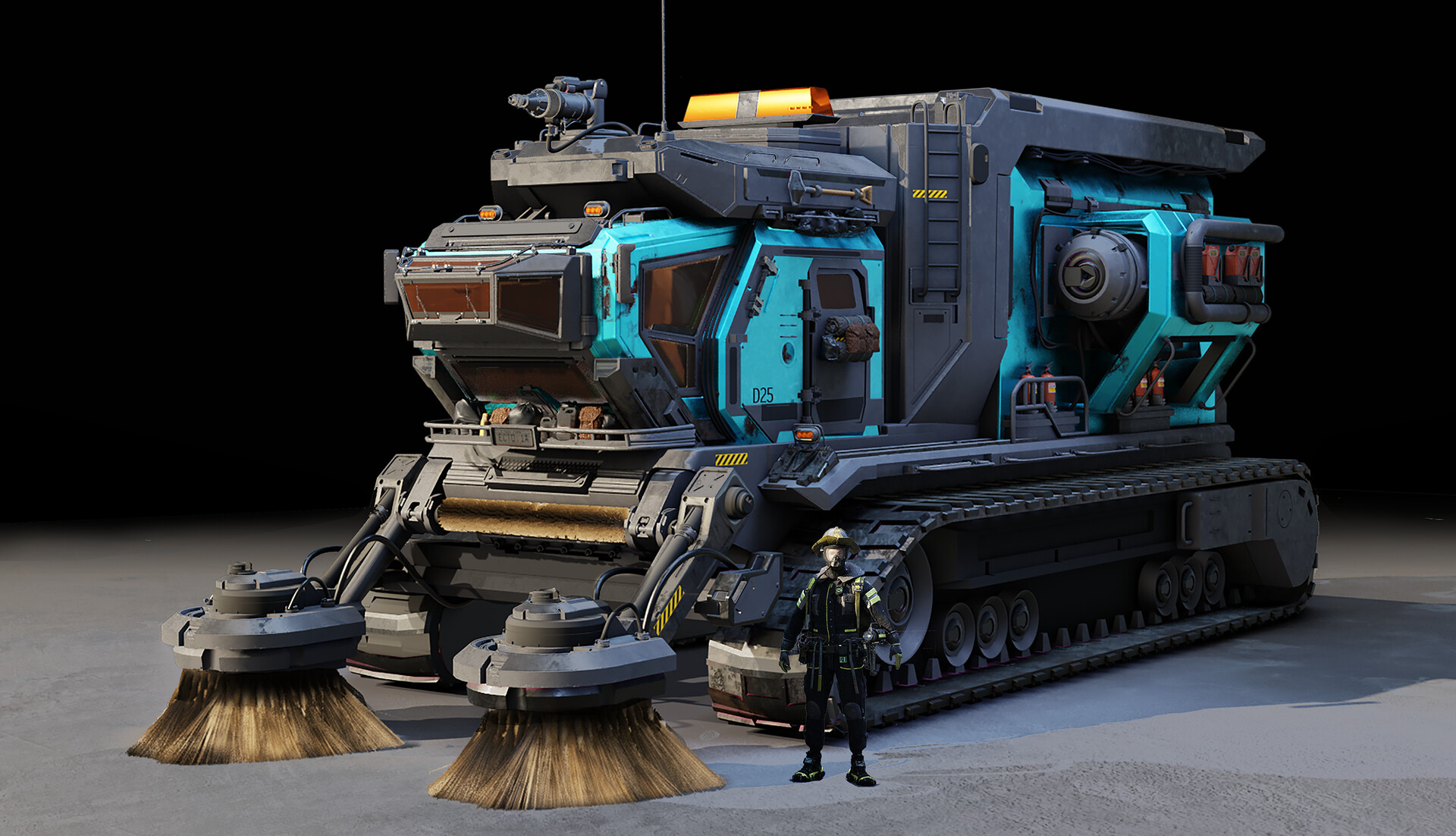 ArtStation - Cleaning vehicle