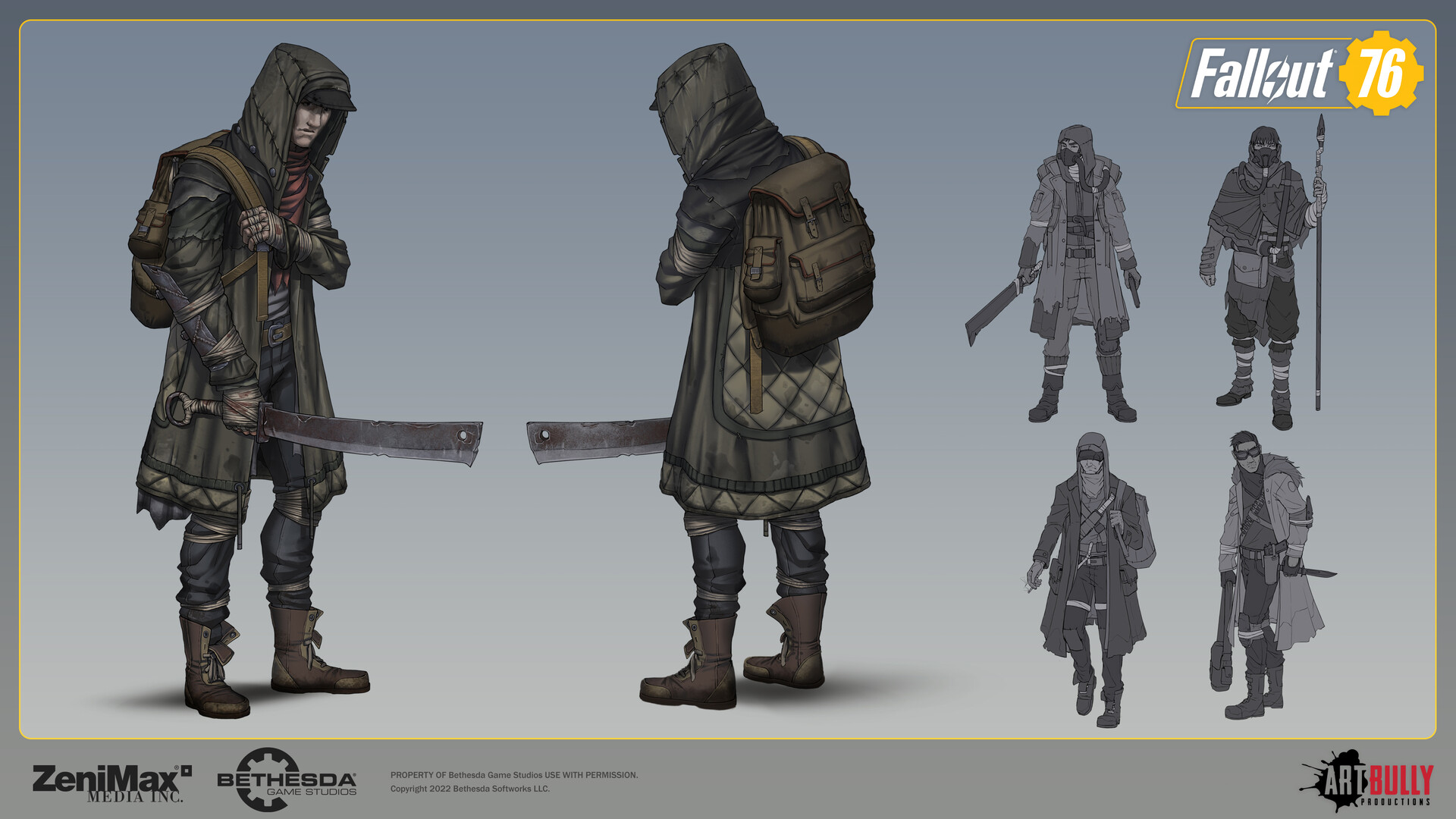 Art Bully Productions - Fallout 76 - Concept Art - Characters 01