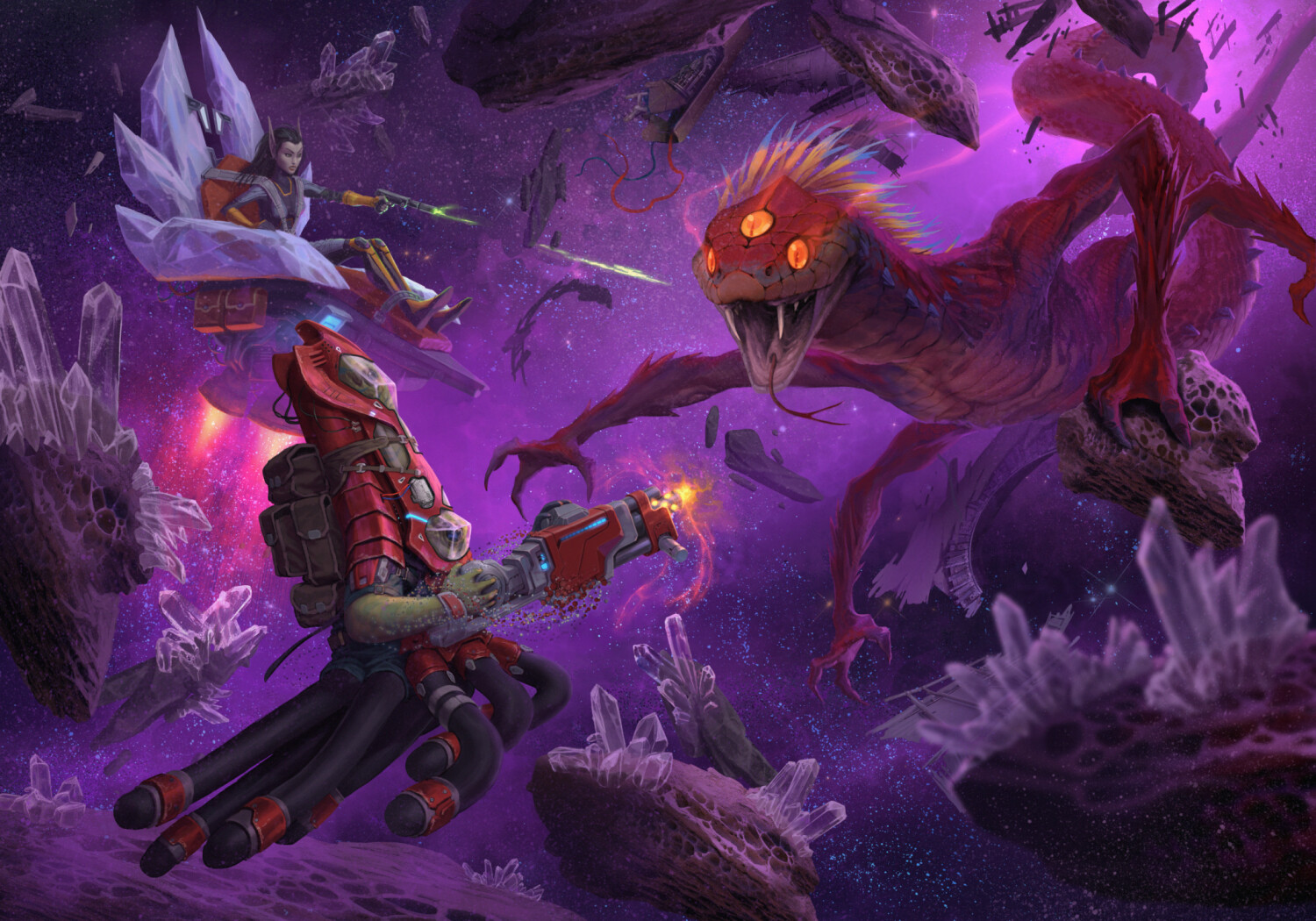 ArtStation - Starfinder Drift Crisis illo