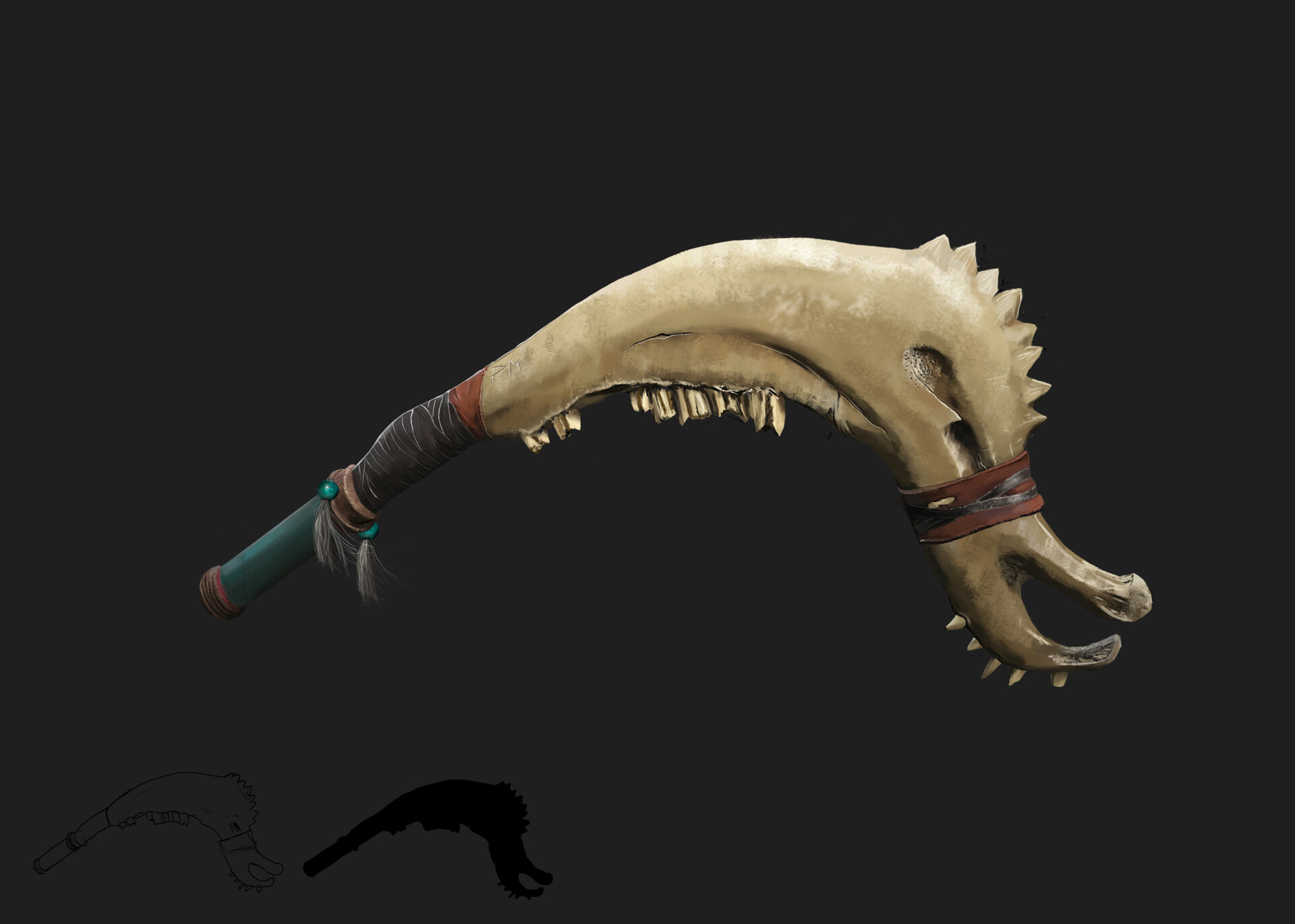 ArtStation - WEAPONS & MATERIALS - 2D