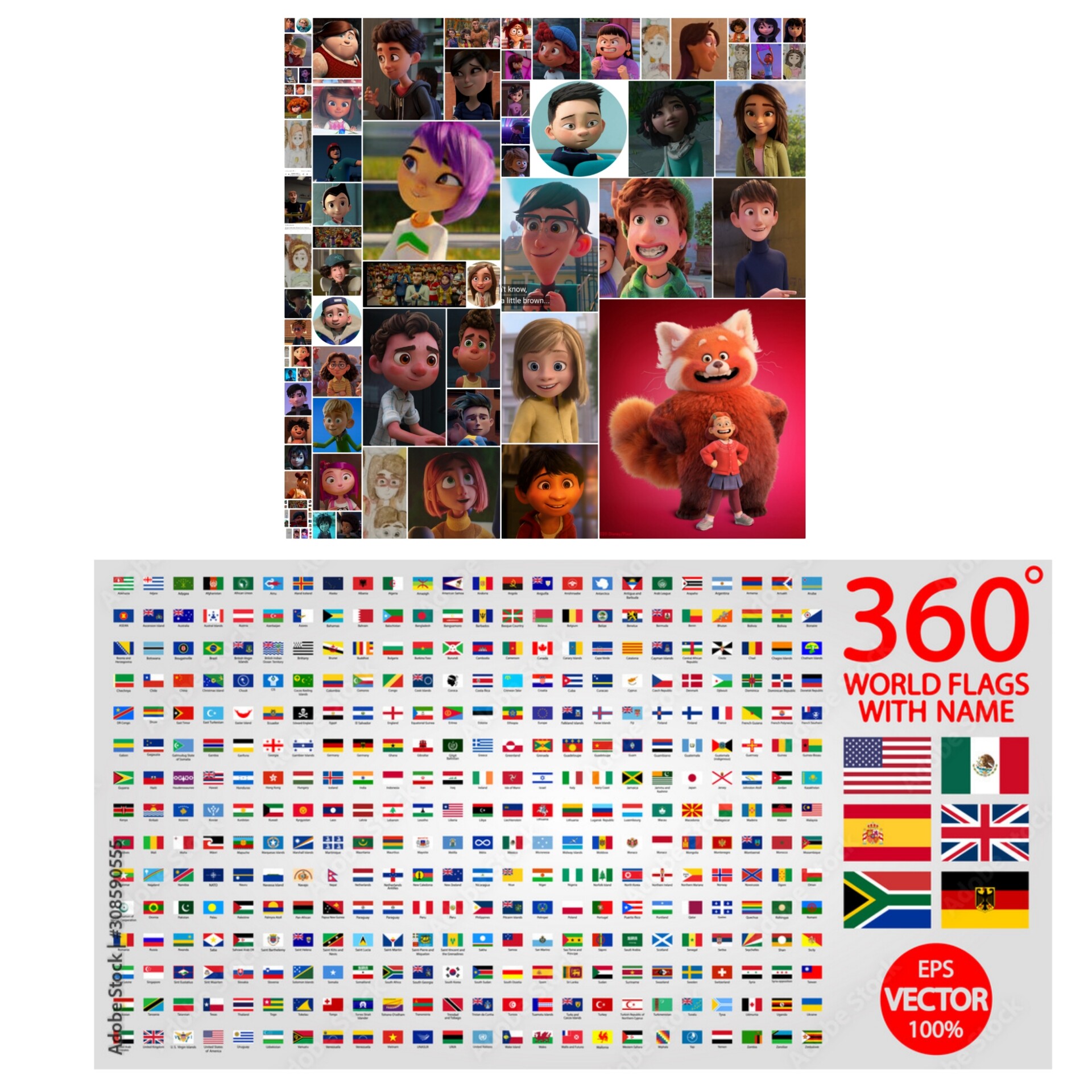 ArtStation - The Boss Children Force World Tour 360 World Flag With Name