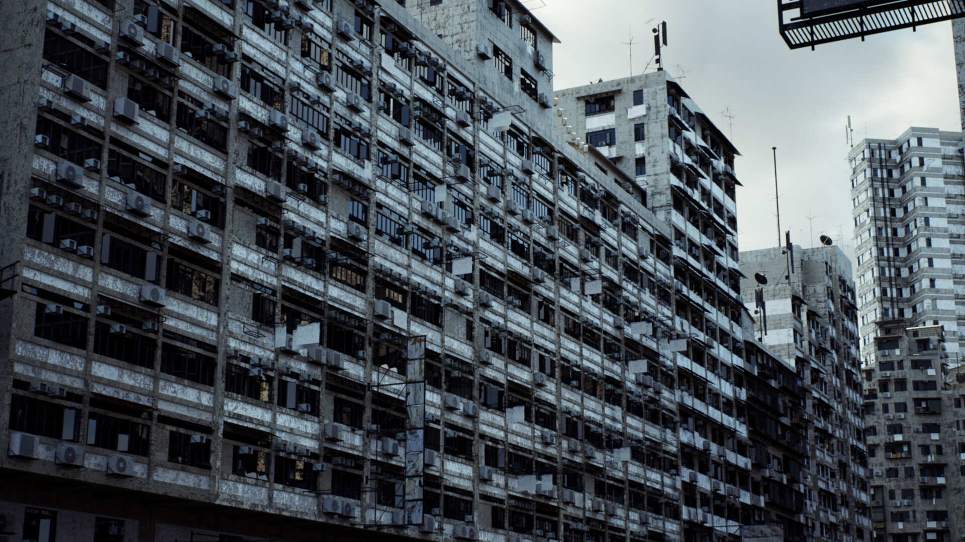 Unreal engine 5 [UE5] Path tracing Abandoned city lighting study using ...