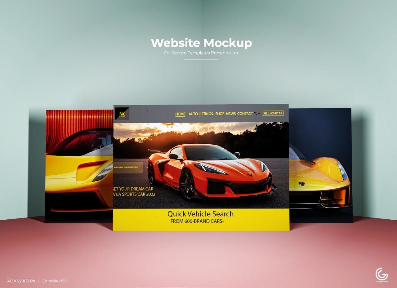 ArtStation - website cover page mockup