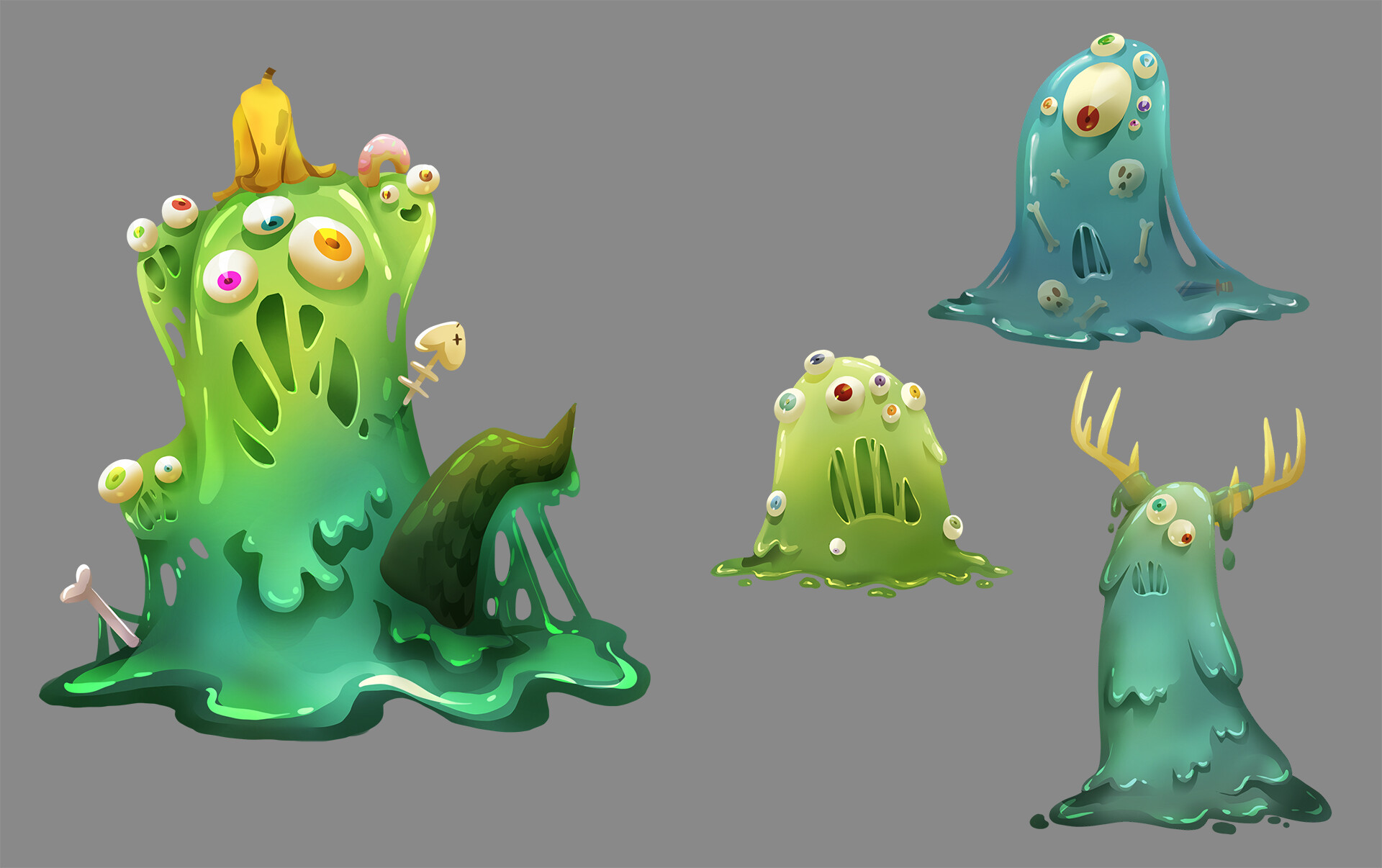 ArtStation - Slimes