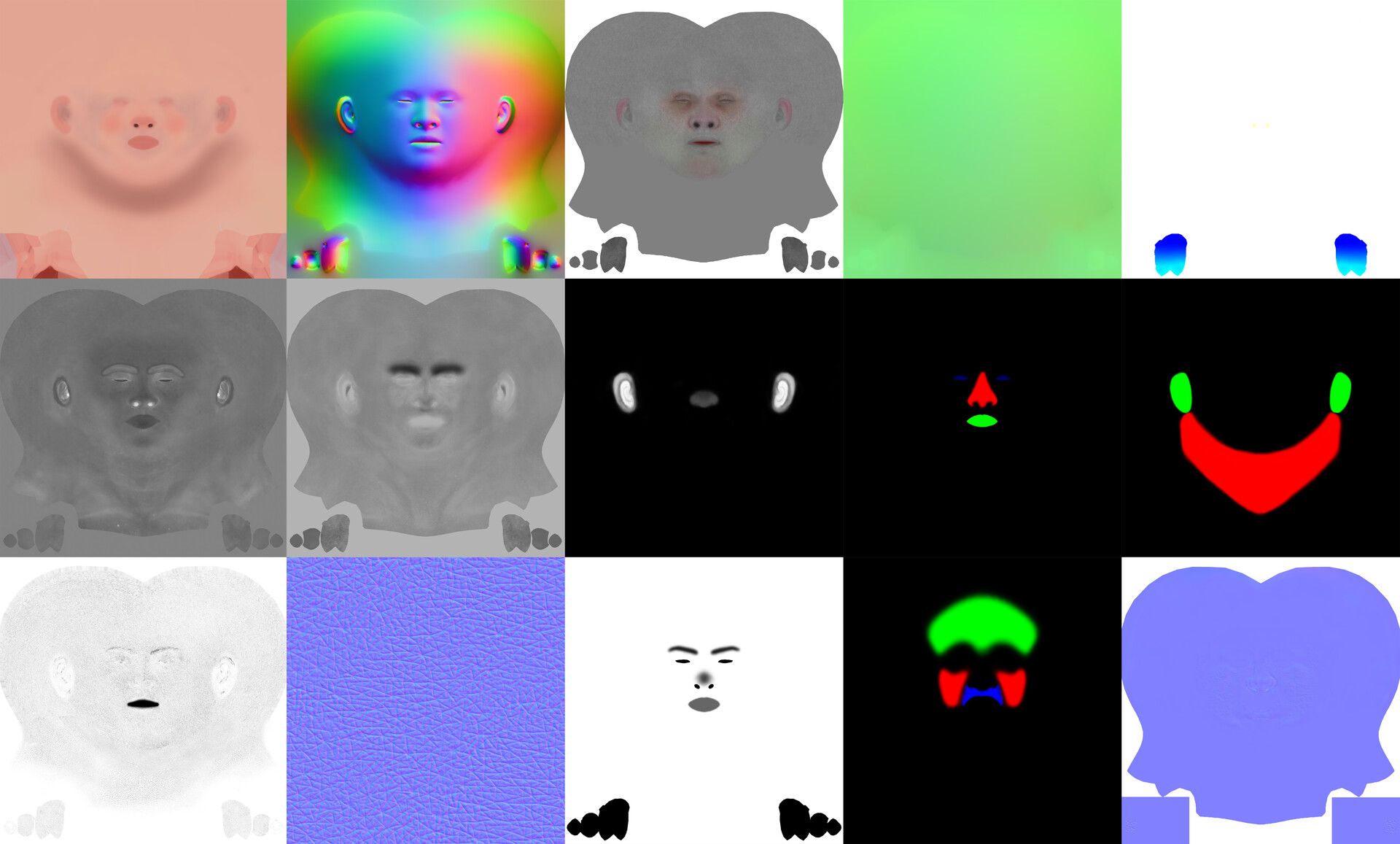 NextUpgrade3d - Cartoon Baby Rigged 3D model 5 Lods 4K Textures Low ...