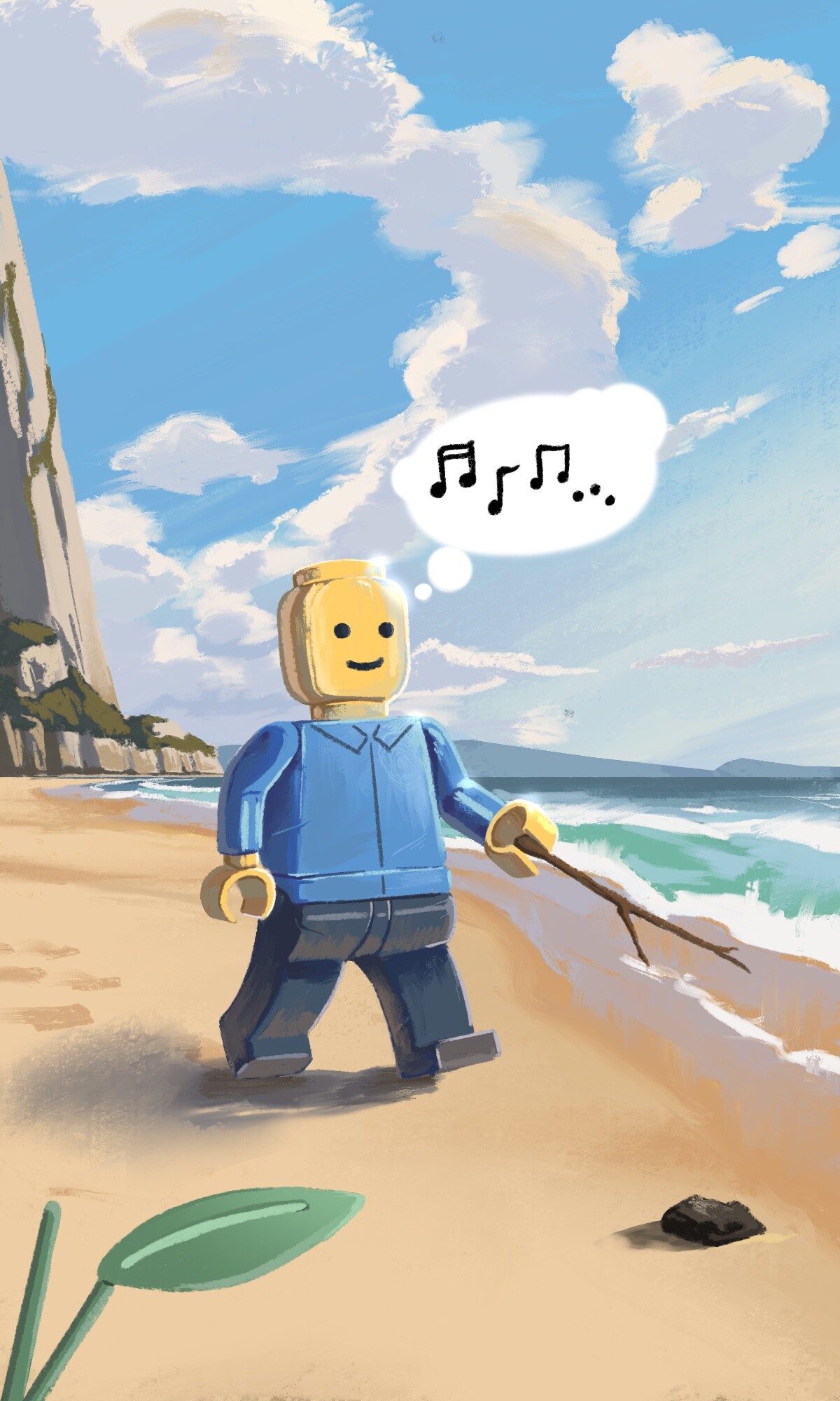 ArtStation - Lego oil man illustrations