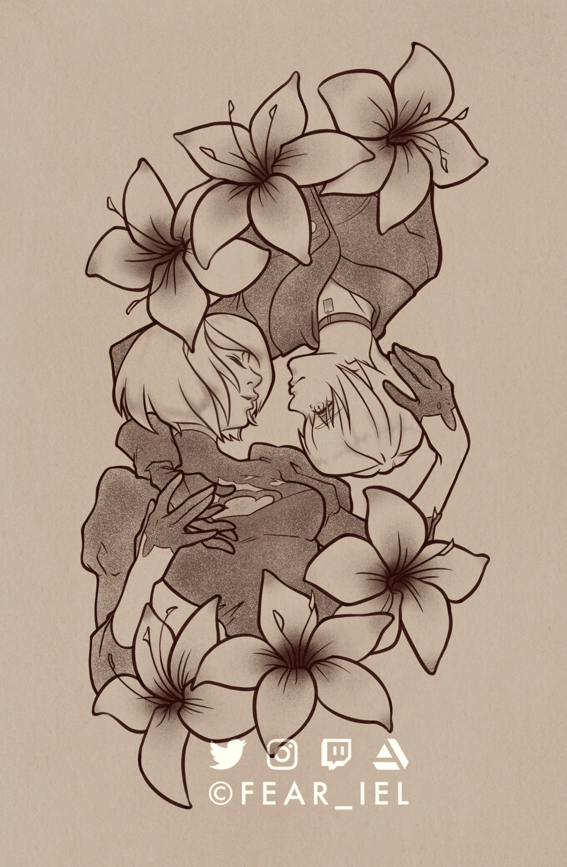 ArtStation - Commission - Tattoo Design - Nier Automata